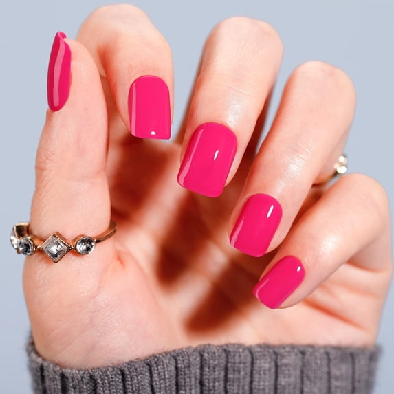 Sweet Candy | Pink | Glossy | Square | Short, Medium | Reusable Press ...