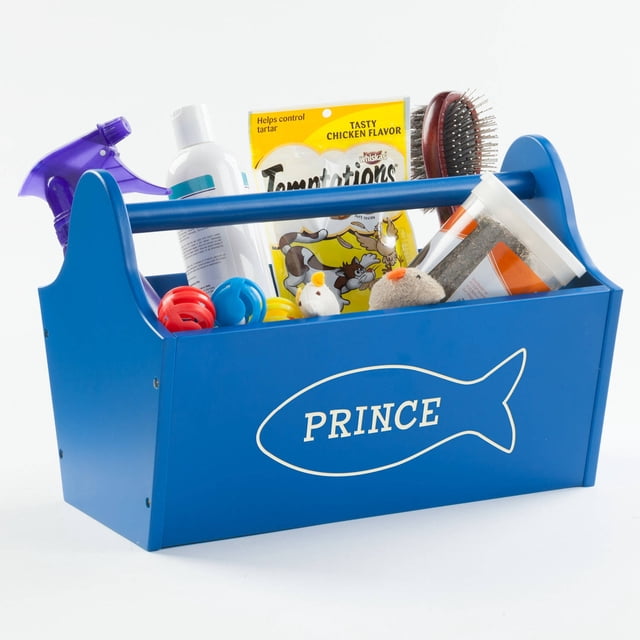 Free Shipping! CPS Sweet Cat Personalized Wooden Storage Caddy ...