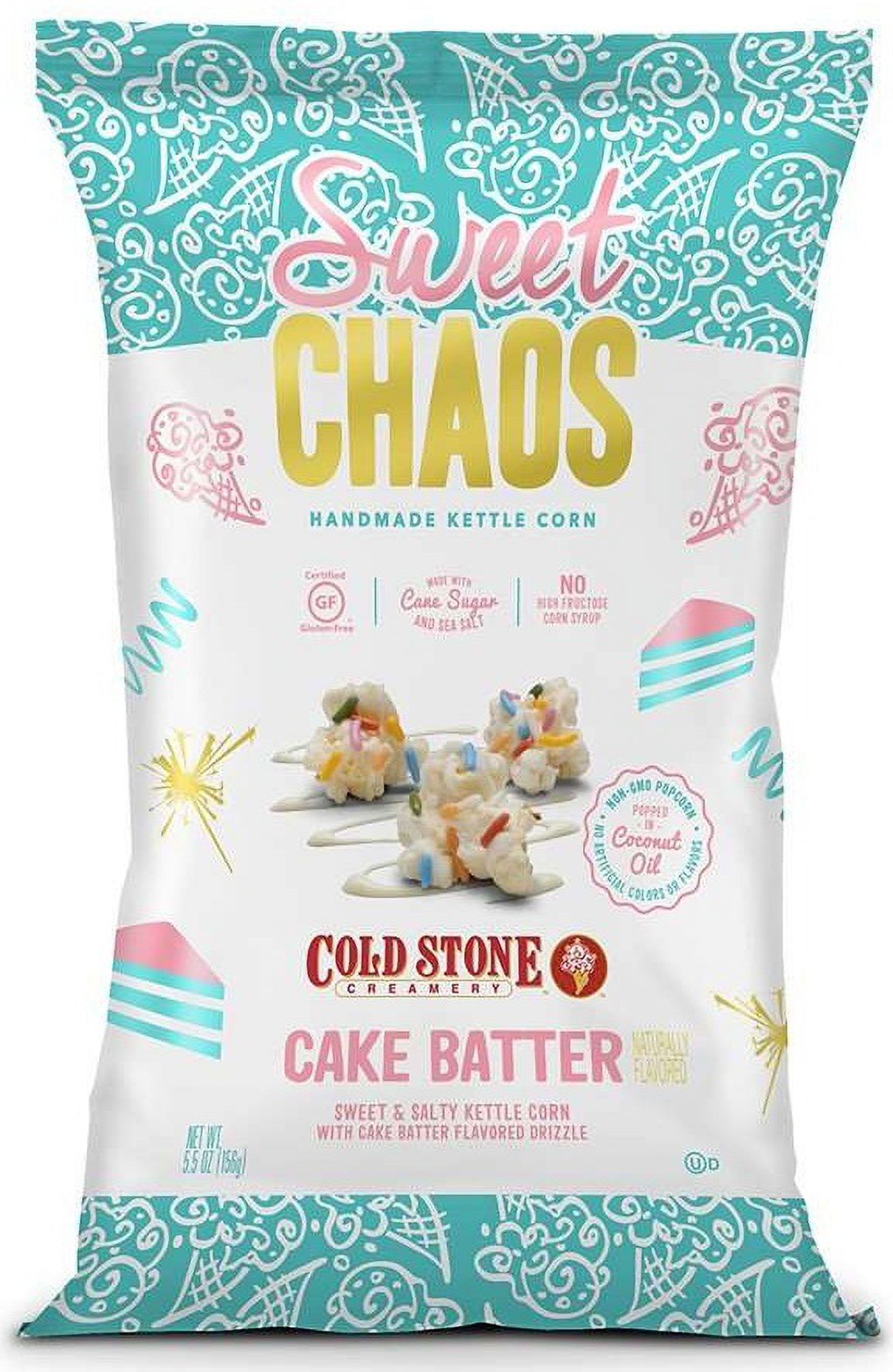 Sweet Chaos Cold Stone Cake Batter Popcorn 5.5 oz, 12 Pack Case ...