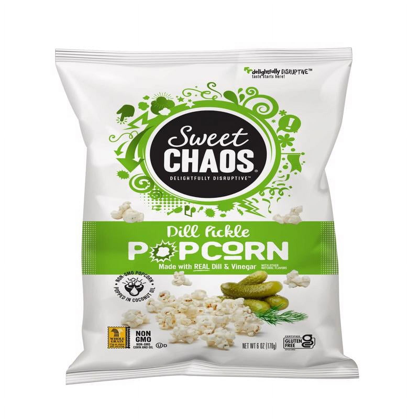 Sweet Chaos Dill Pickle Popcorn 6 oz Bagged - Walmart.com