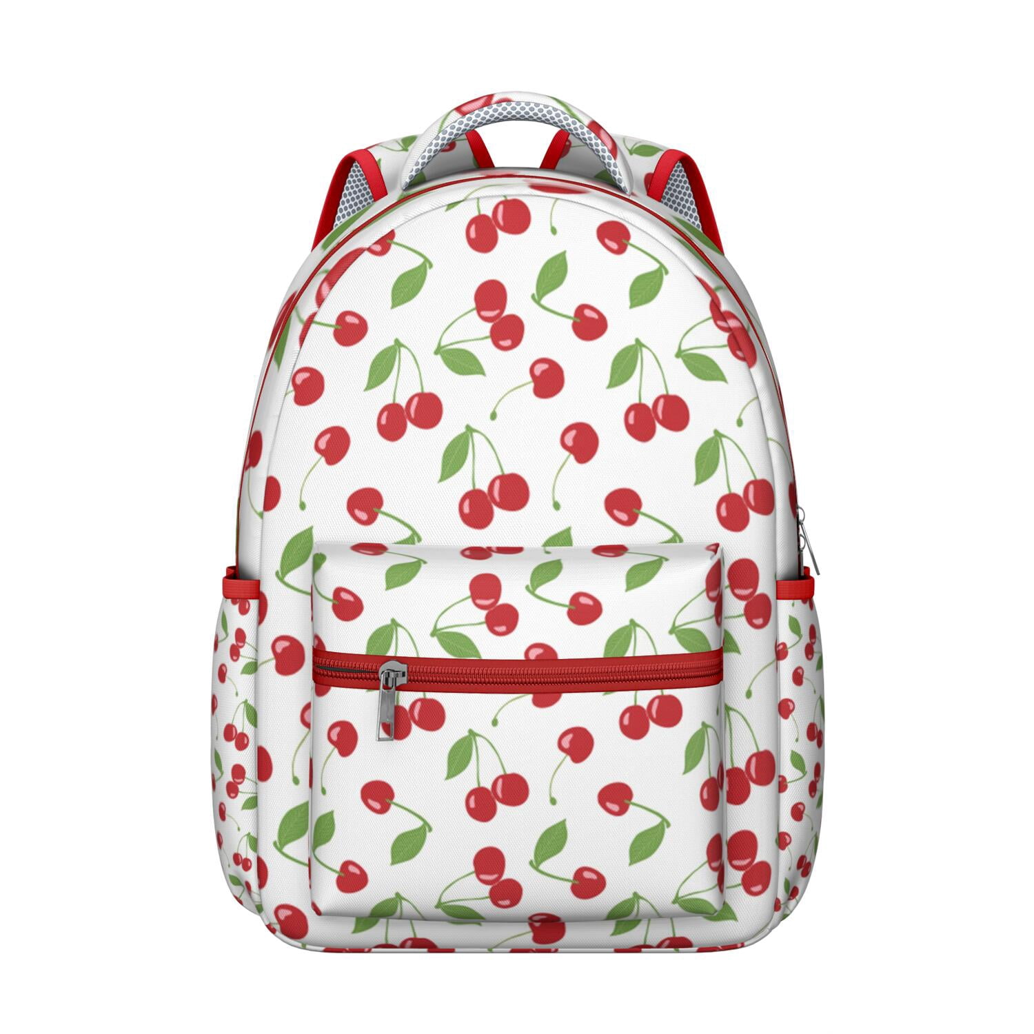Sweet Cherry Pattern Lightweight Daypack - Waterproof Bookbag with ...