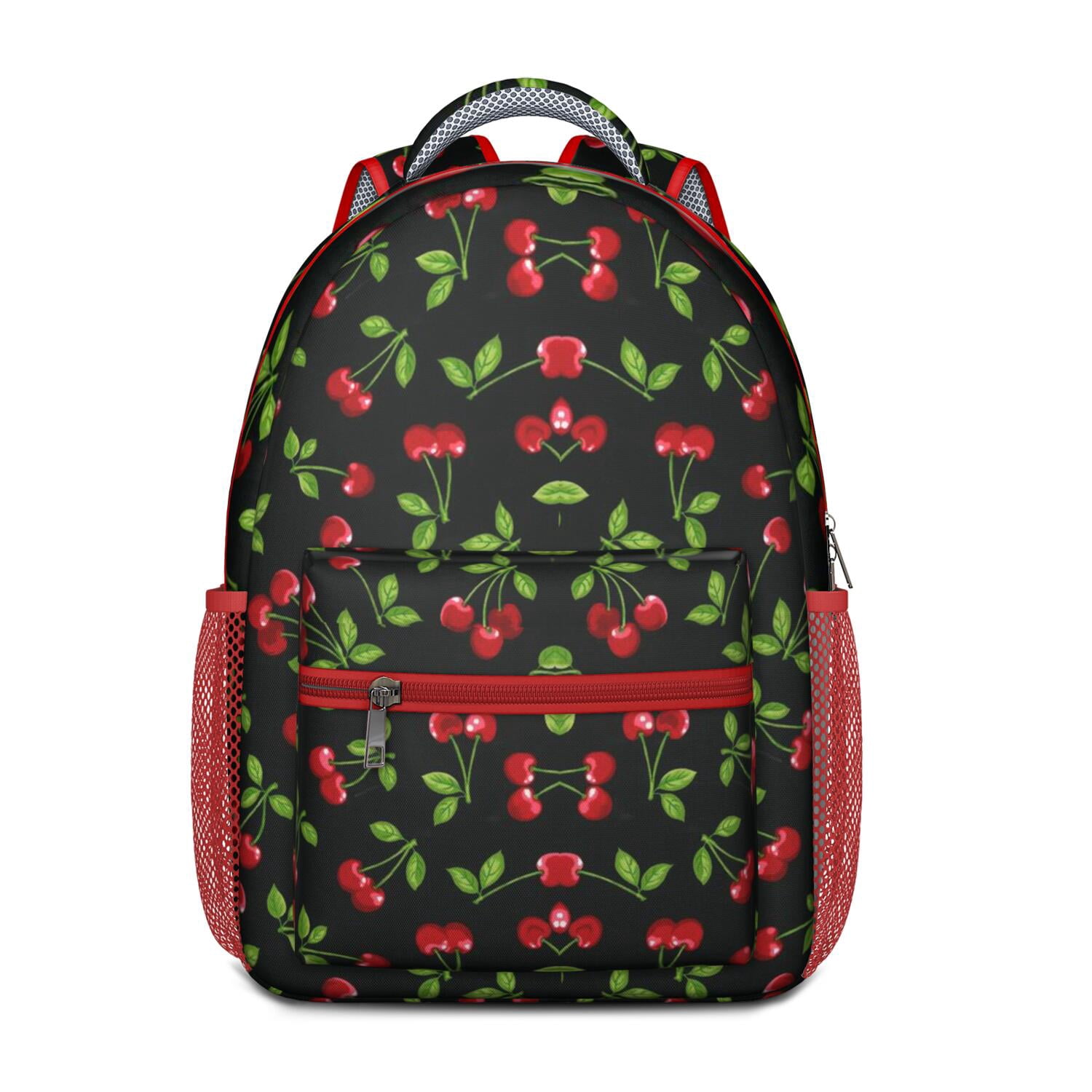 Sweet Cherry Pattern Waterproof Bookbag - Lightweight Durable Backpack ...