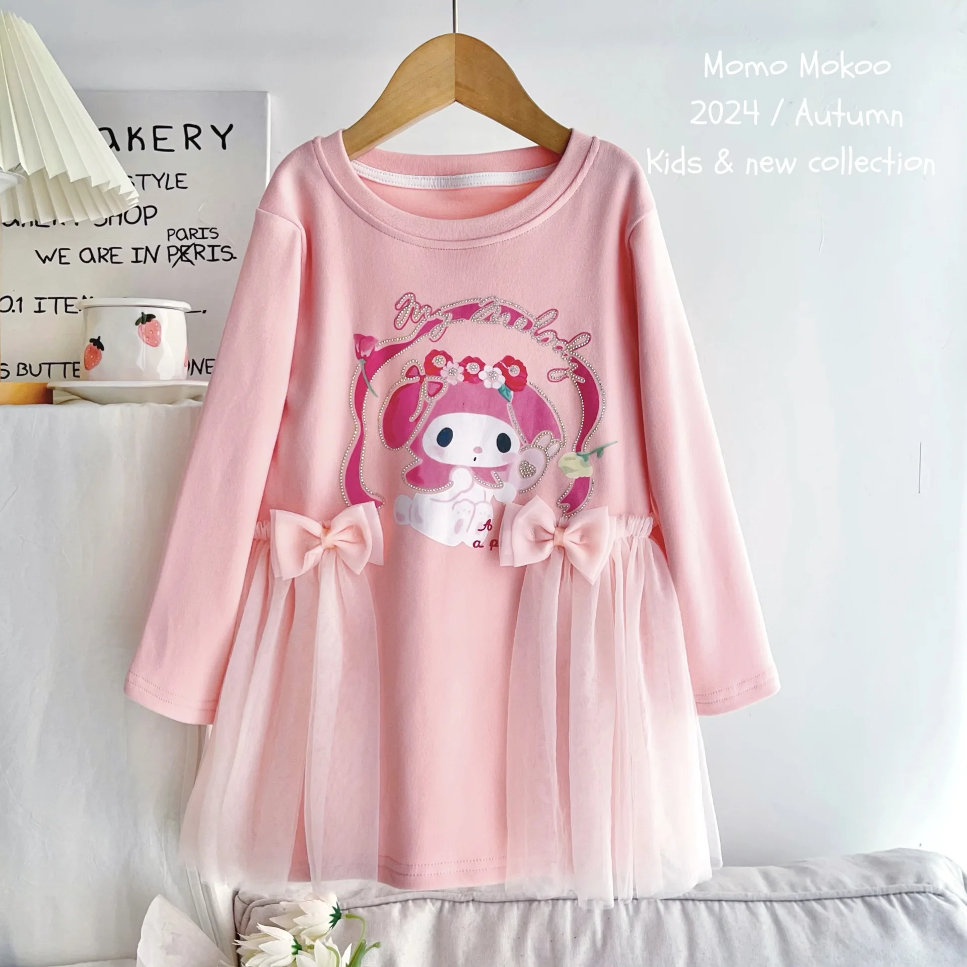 Sweet Cinnamoroll Kuromi Anime Kawaii Sanrio Ins Children Long Sleeve ...