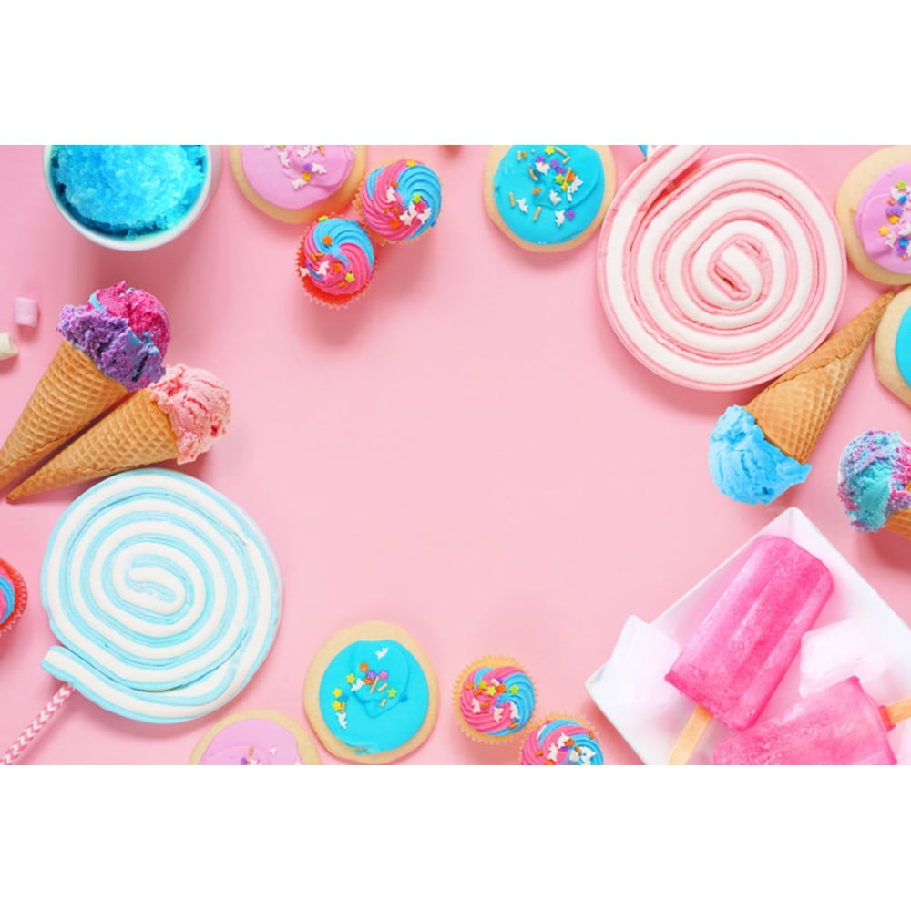Sweet Colorful Lollipops Candy Beans Photography Backdrop Candyland ...