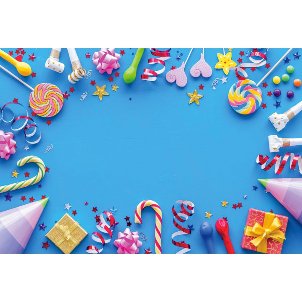 Sweet Colorful Lollipops Candy Beans Photography Backdrop Candyland ...
