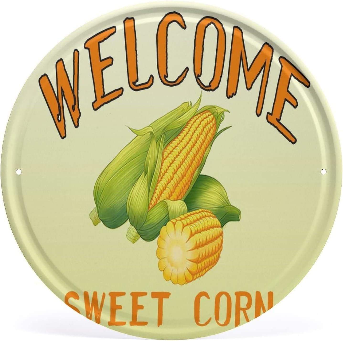 Sweet Corn Farm Farmhouse Kitchen Decor Farm Vintage 6" Round Metal Tin ...