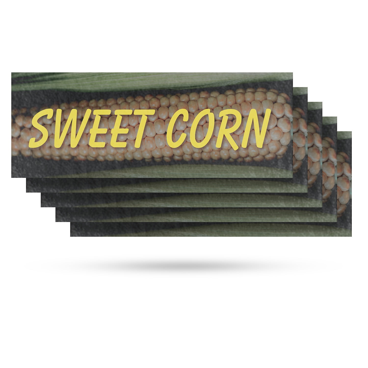 Sweet Corn Vinyl Decal 5 Pack of 12 Inch x 5 Inch Weatherproof Heavy ...