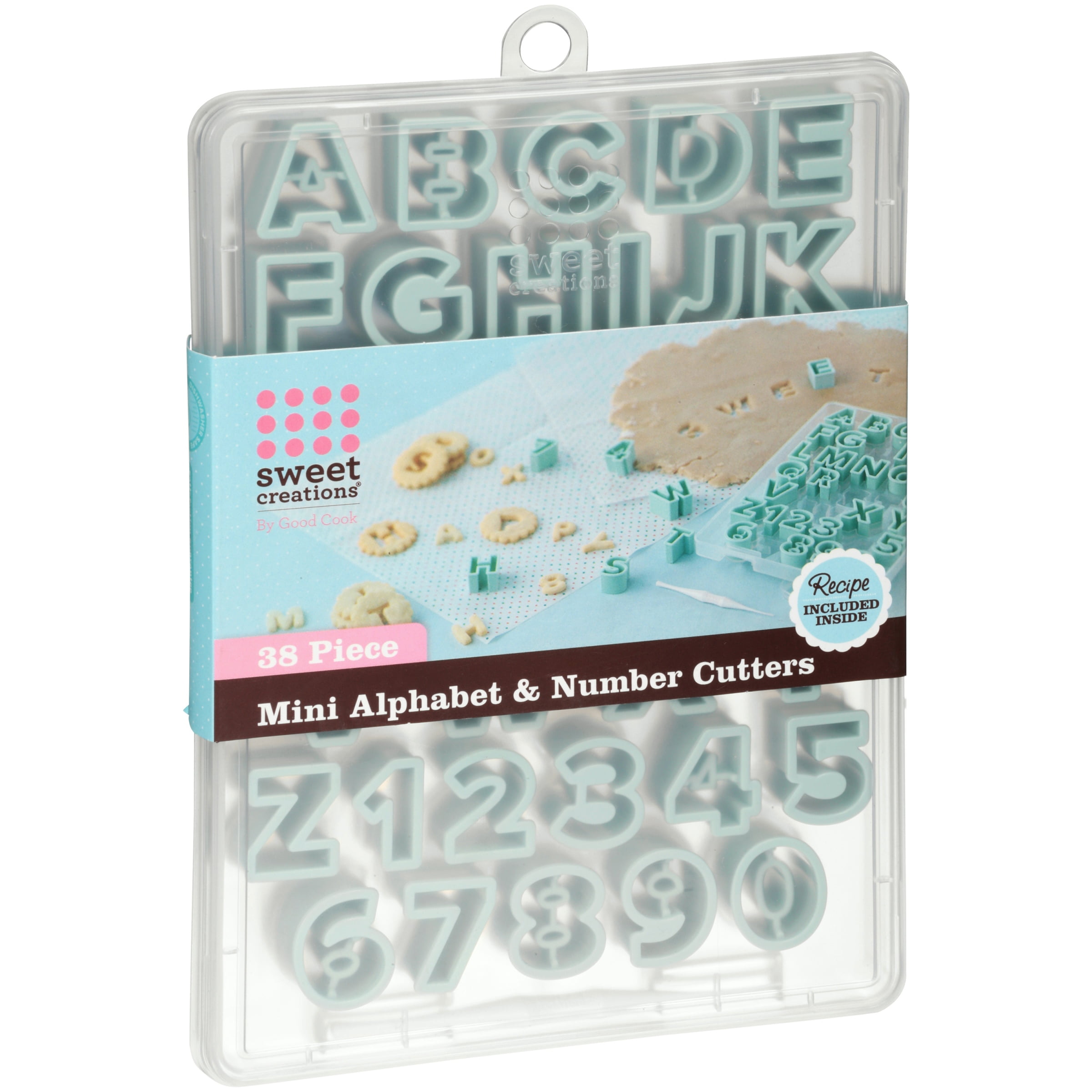 Sweet Creations 38-Piece Alphabet Numbers Cookie and Fondant Cutter Set ...