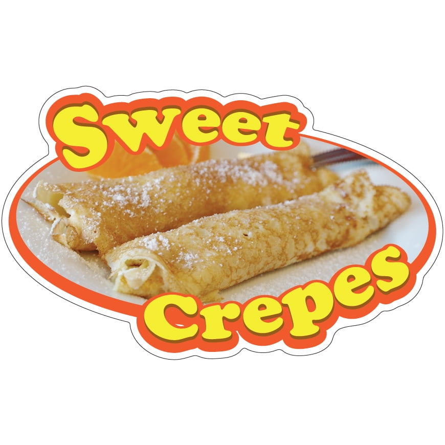 Sweet Crepes 8" Decal Concession Stand Food Truck Sticker - Walmart.com