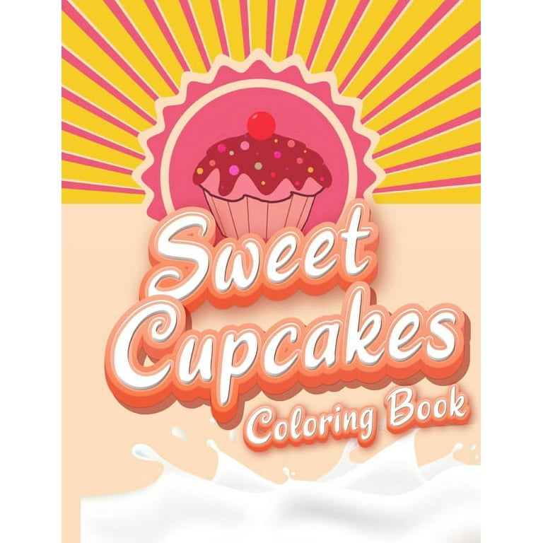 coloring book cupcakes