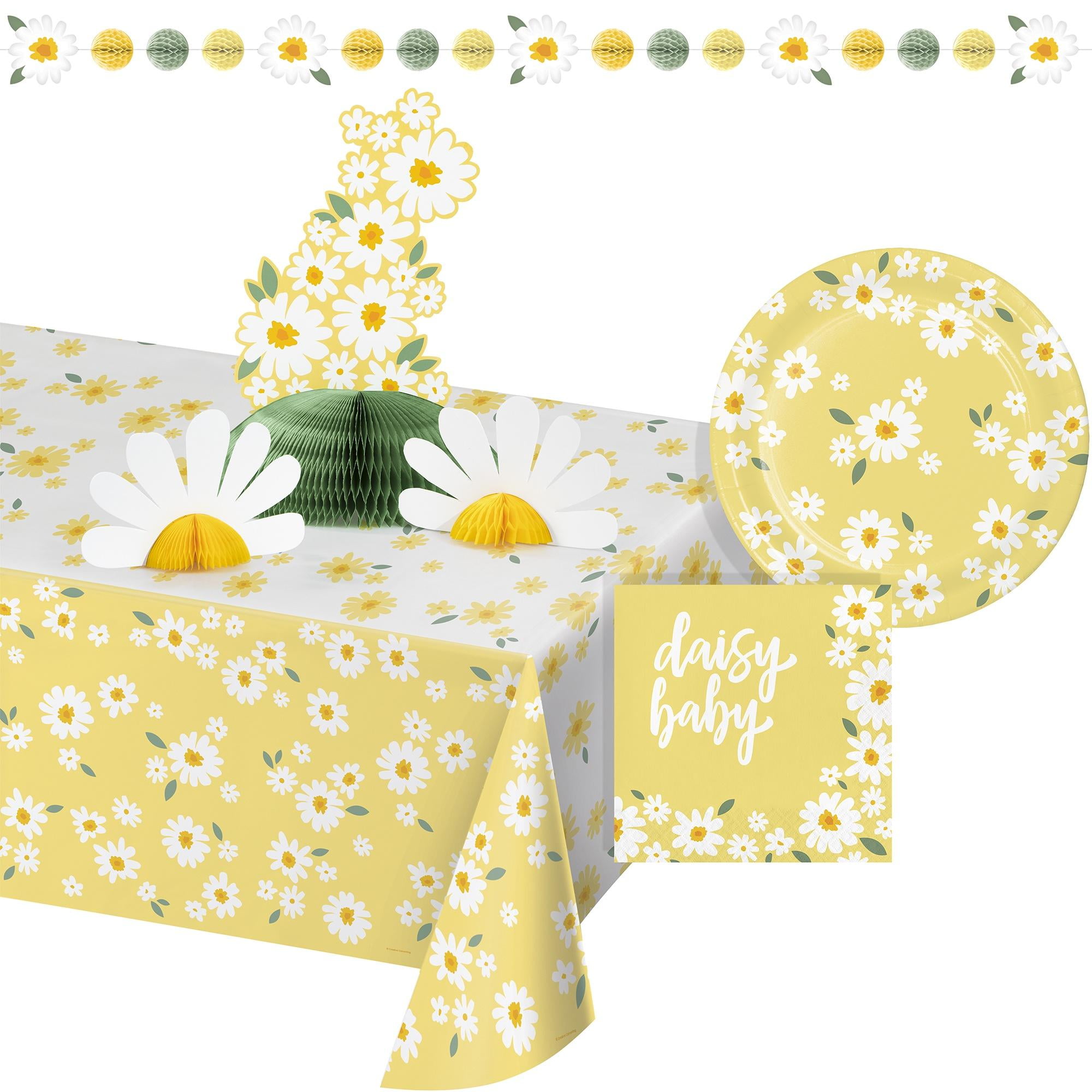 Sweet Daisy Baby Tableware and Decor Set, Serves 8 - Walmart.com