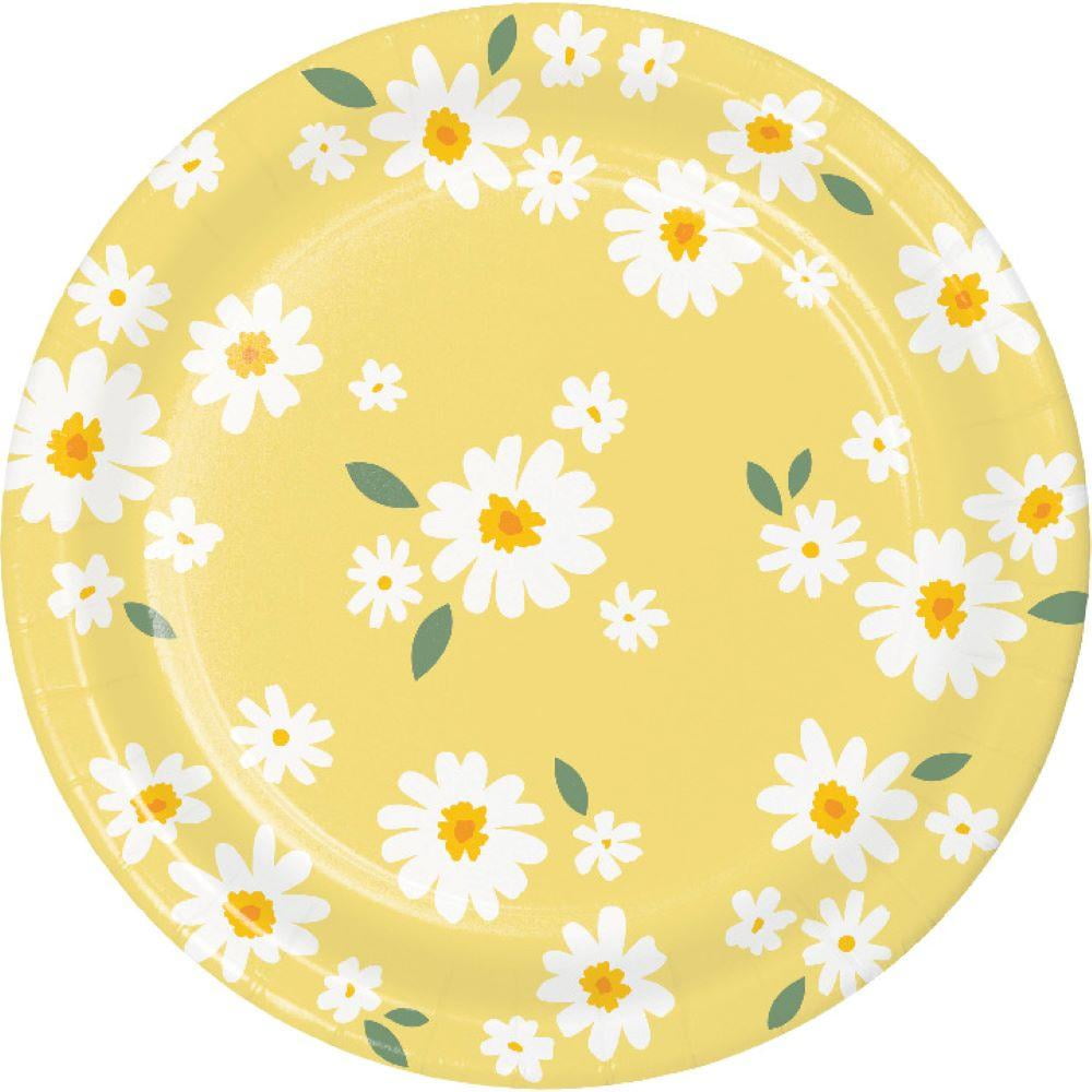 Sweet Daisy Dinner Plates, 24 ct - Walmart.com
