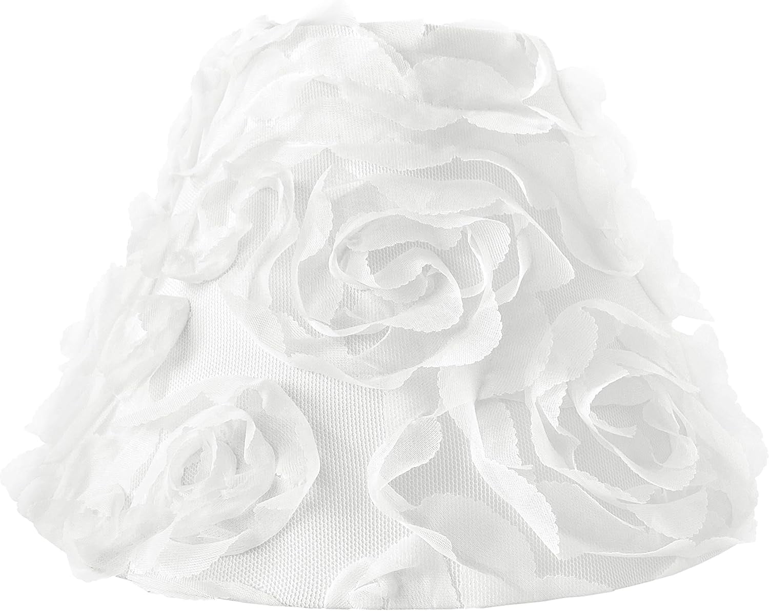Sweet Designs White Floral Rose Lamp Shade - Solid Flower Luxurious ...