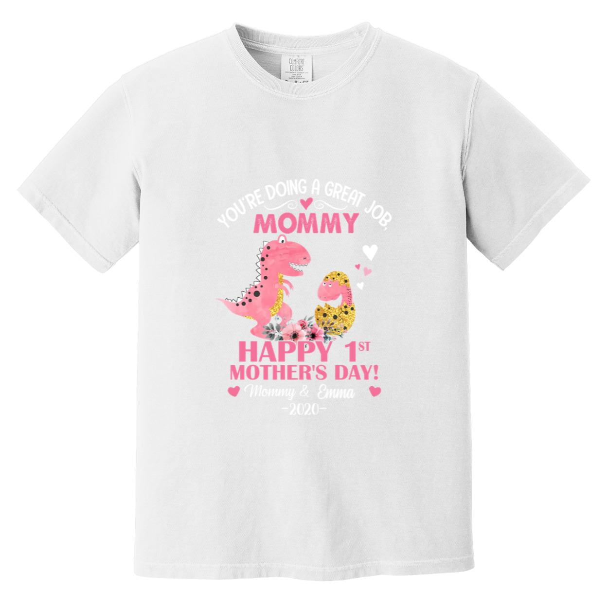Sweet Dino Family Comfort Color T-shirt for Cute Mom and Baby Moments ...