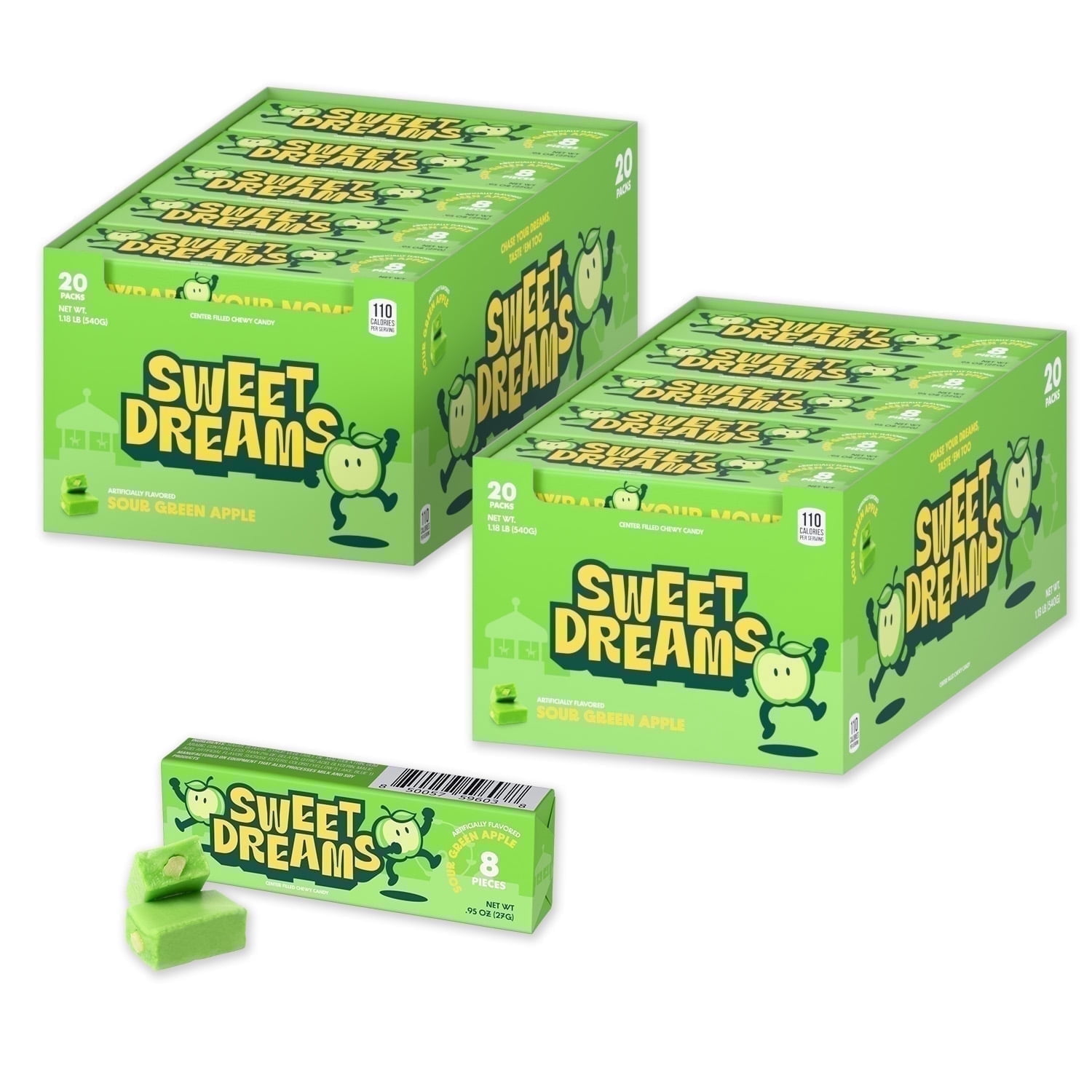 Sweet Dreams Center Filled Candies - Sweet & Tangy Chewy Candy with ...