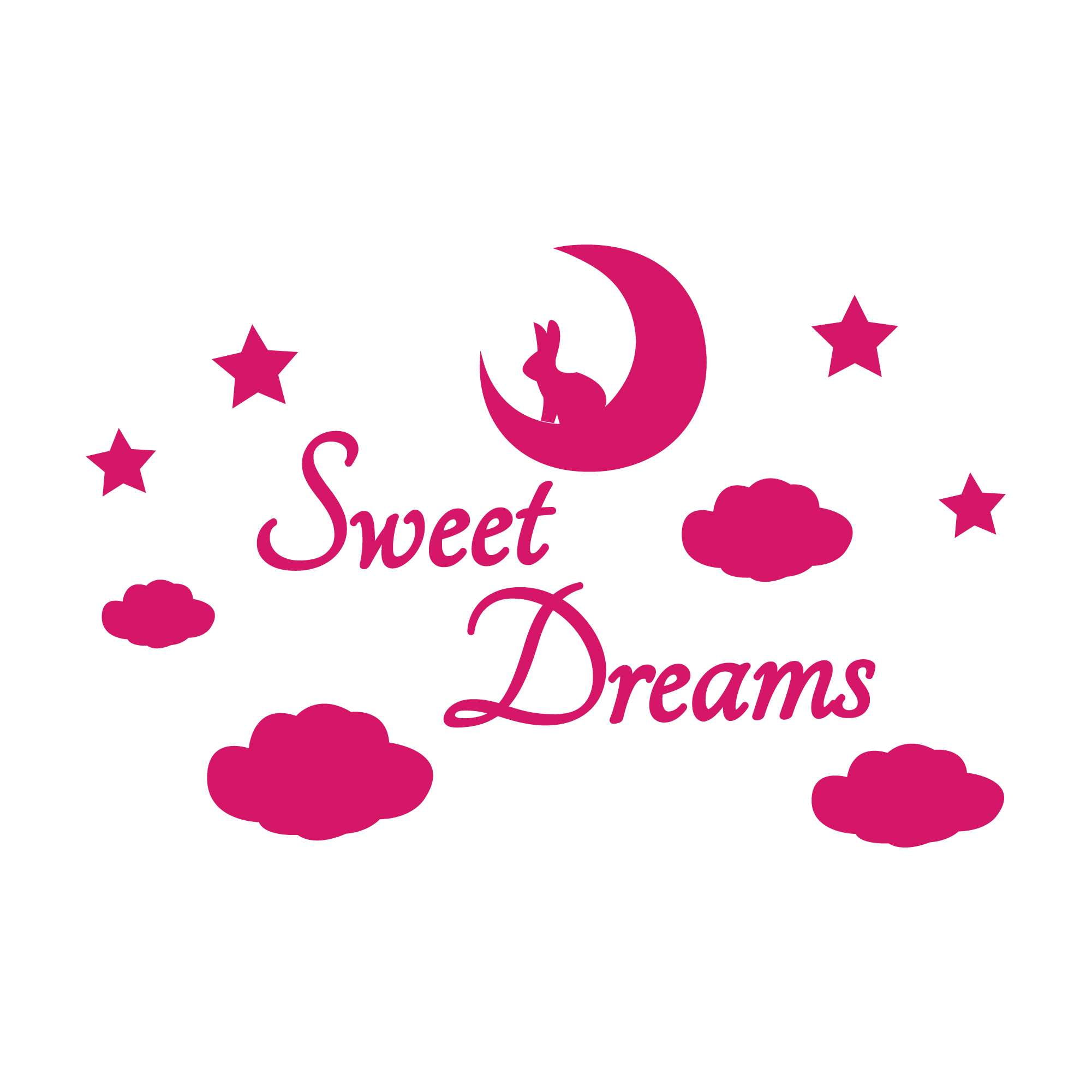 Sweet Dreams Good Night Sleep Tight Kids Room Wall Design Wall Art ...