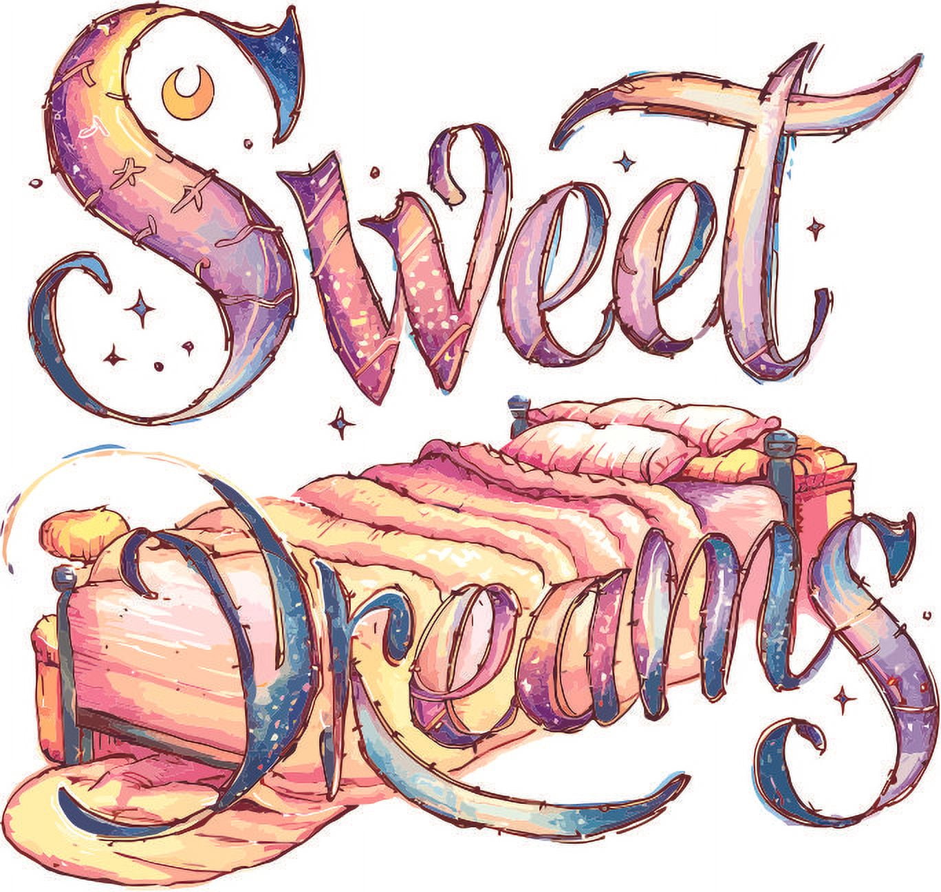 Sweet Dreams Night Time Sleep Sleeping Quote Positive Life Motivation ...