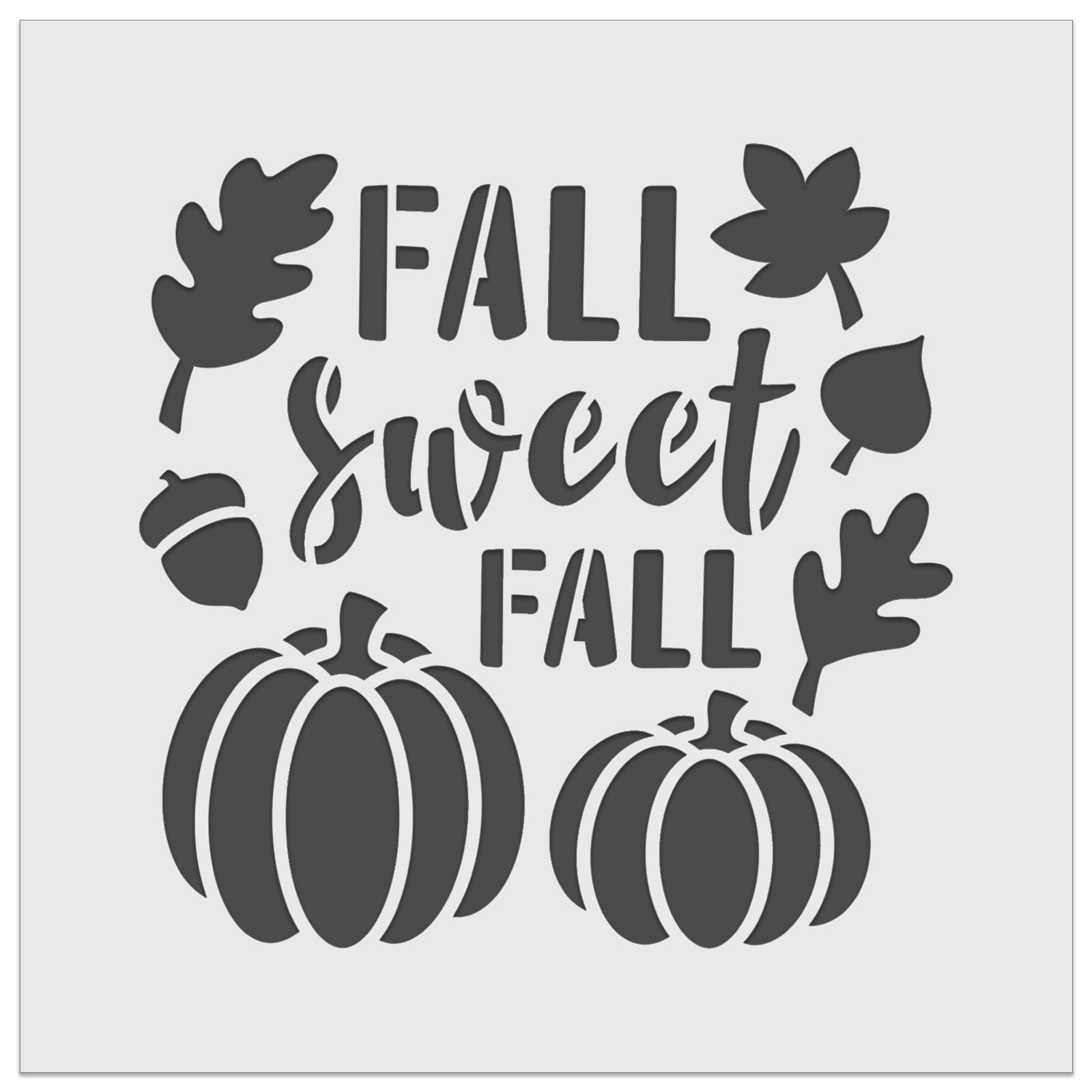 Sweet Fall Pumpkins Acorn DIY Cookie Wall Craft Stencil - 5.5 Inch ...