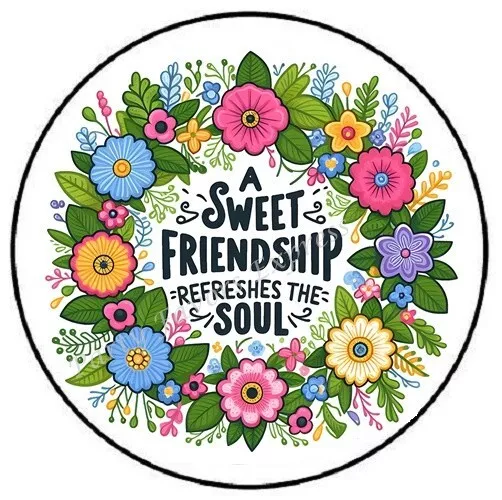 A Sweet Friendship Refreshes Soul Sticker Party Favors Sticker Envelope ...
