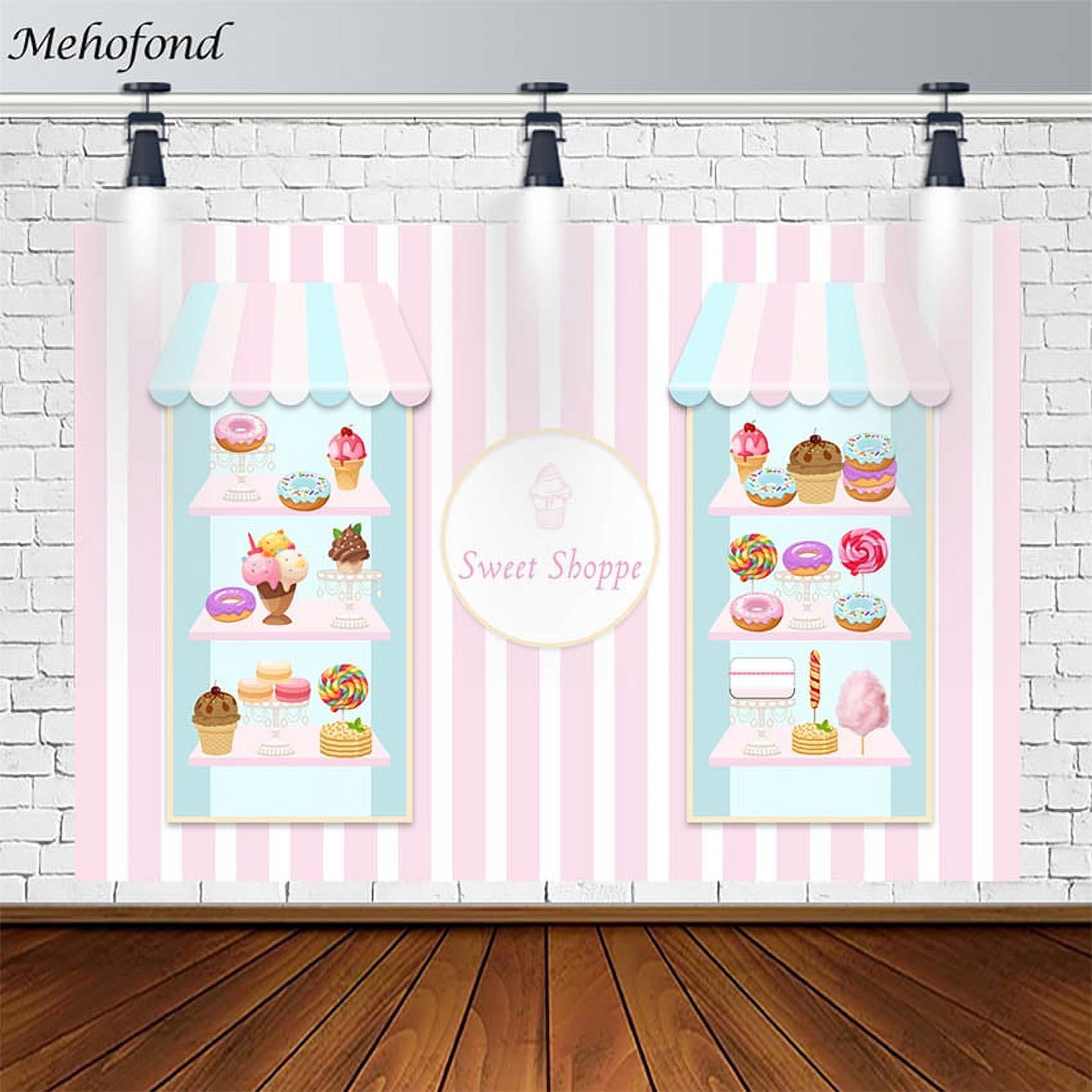 Sweet Girl Backdrops Dessert Shop Cake Donut Ice Cream Baby Shower ...