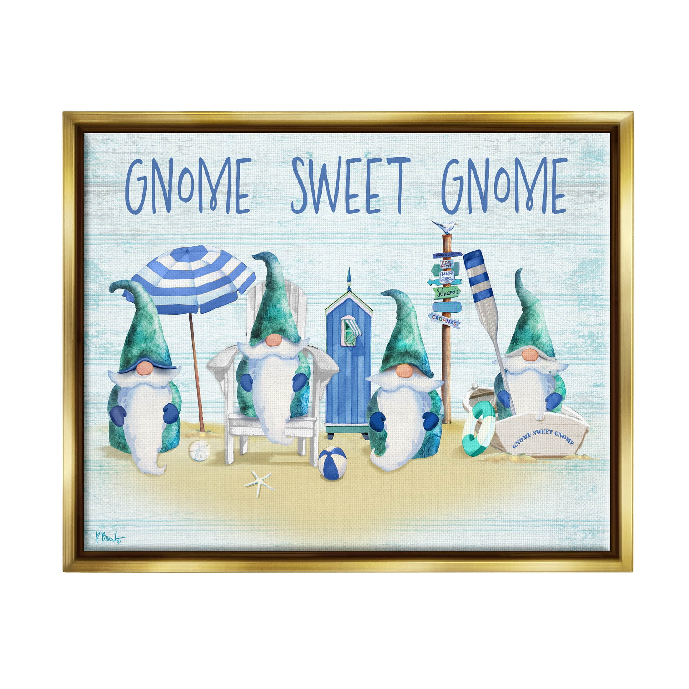 Sweet Gnome Coastal Beach Family Fairy Tales & Fantasy Graphic Art ...