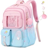 Sweet Gradient Color School Backpack, Kawaii Backpack Bookbag ...