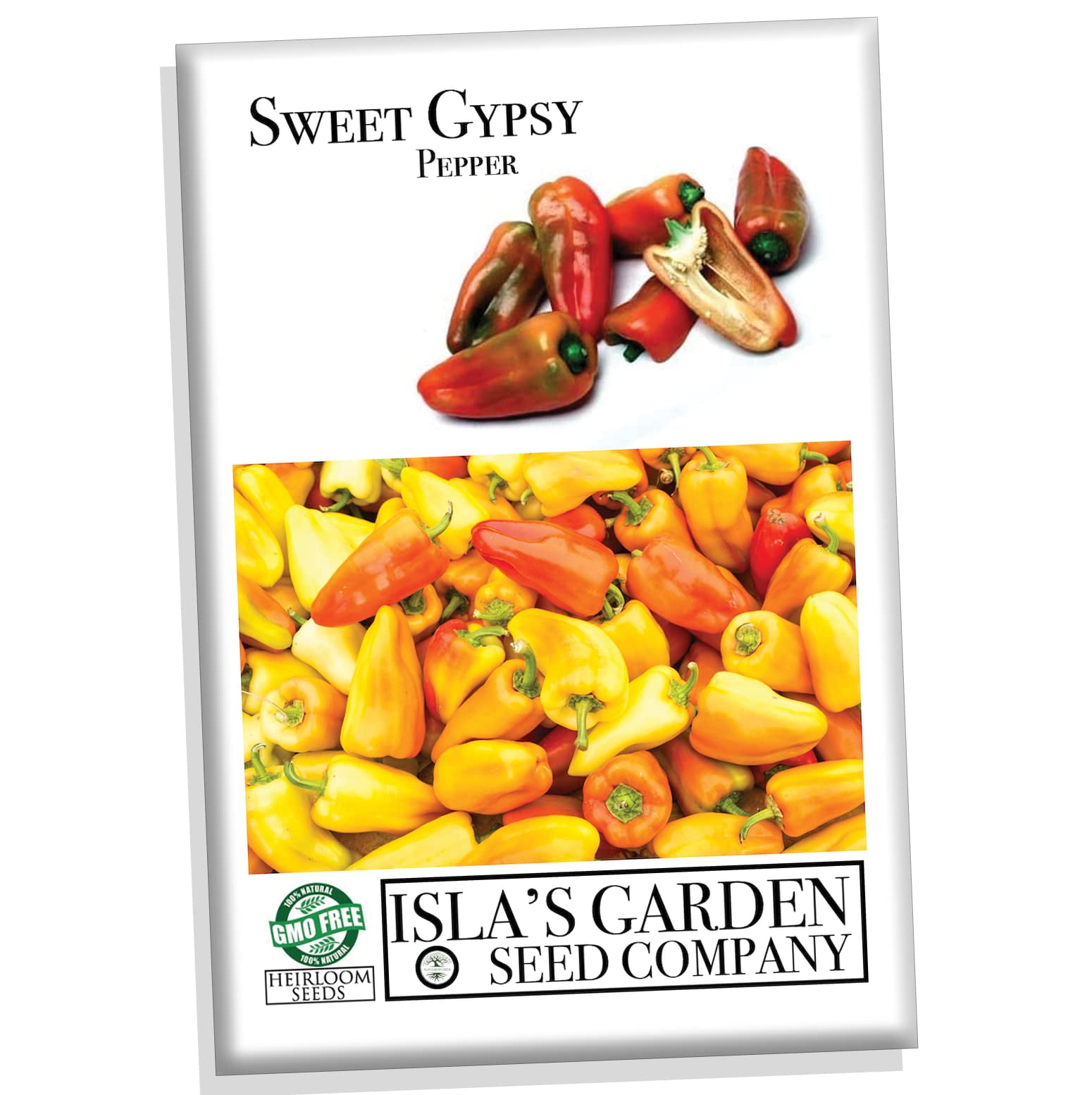 Sweet Gypsy Pepper Seeds for Planting, 20+ MHD1Seeds Per Packet, (Isla ...
