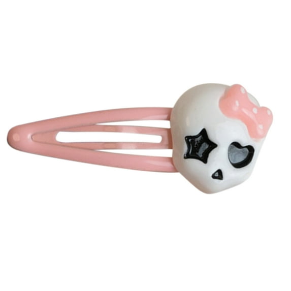 Sweet Hair Clip Lovely Cartoon Skull Shape Hairpin Color Hair Clip for ...