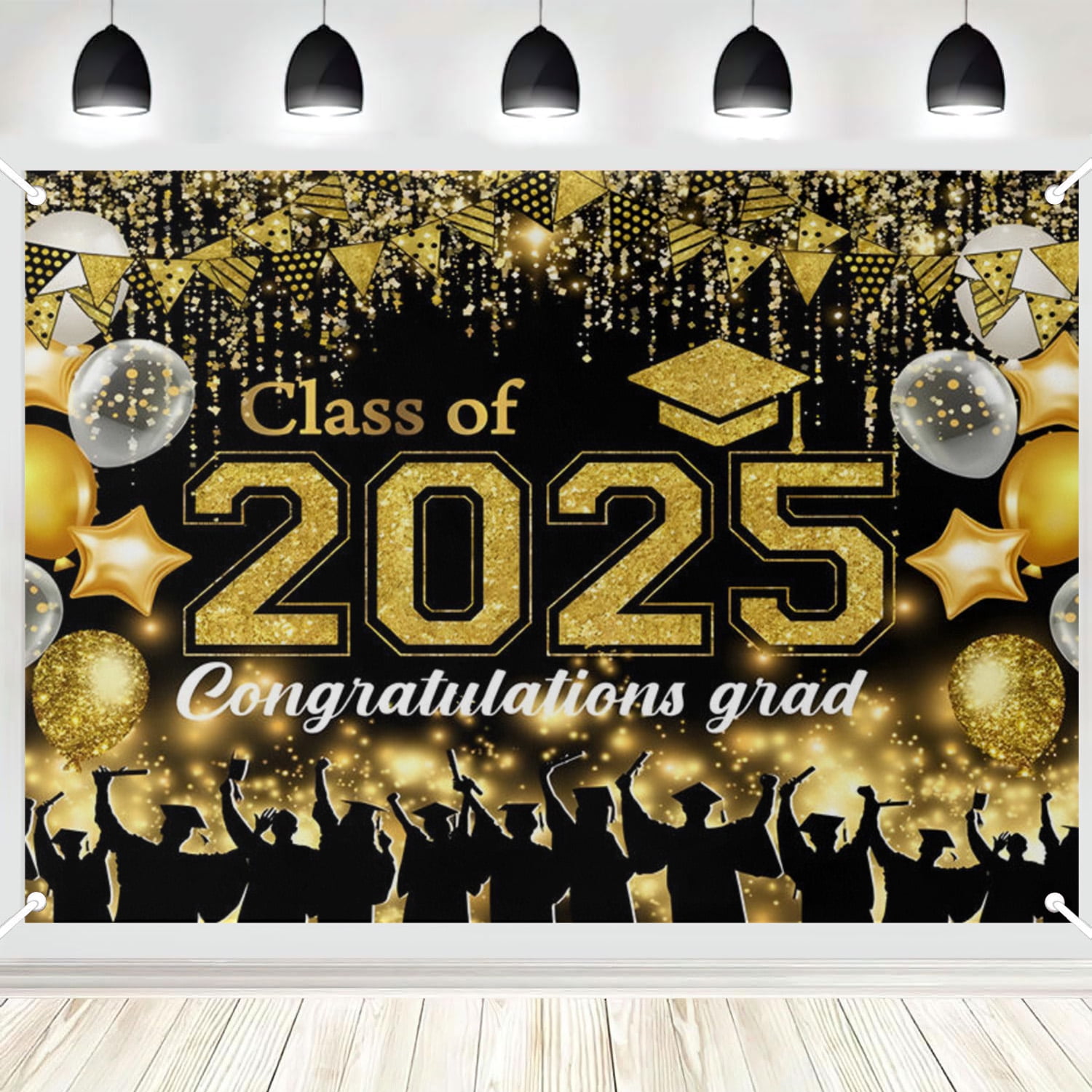 Sweet Happy Class of 2025 Graduation Birthday Backdrop Banner Poster ...