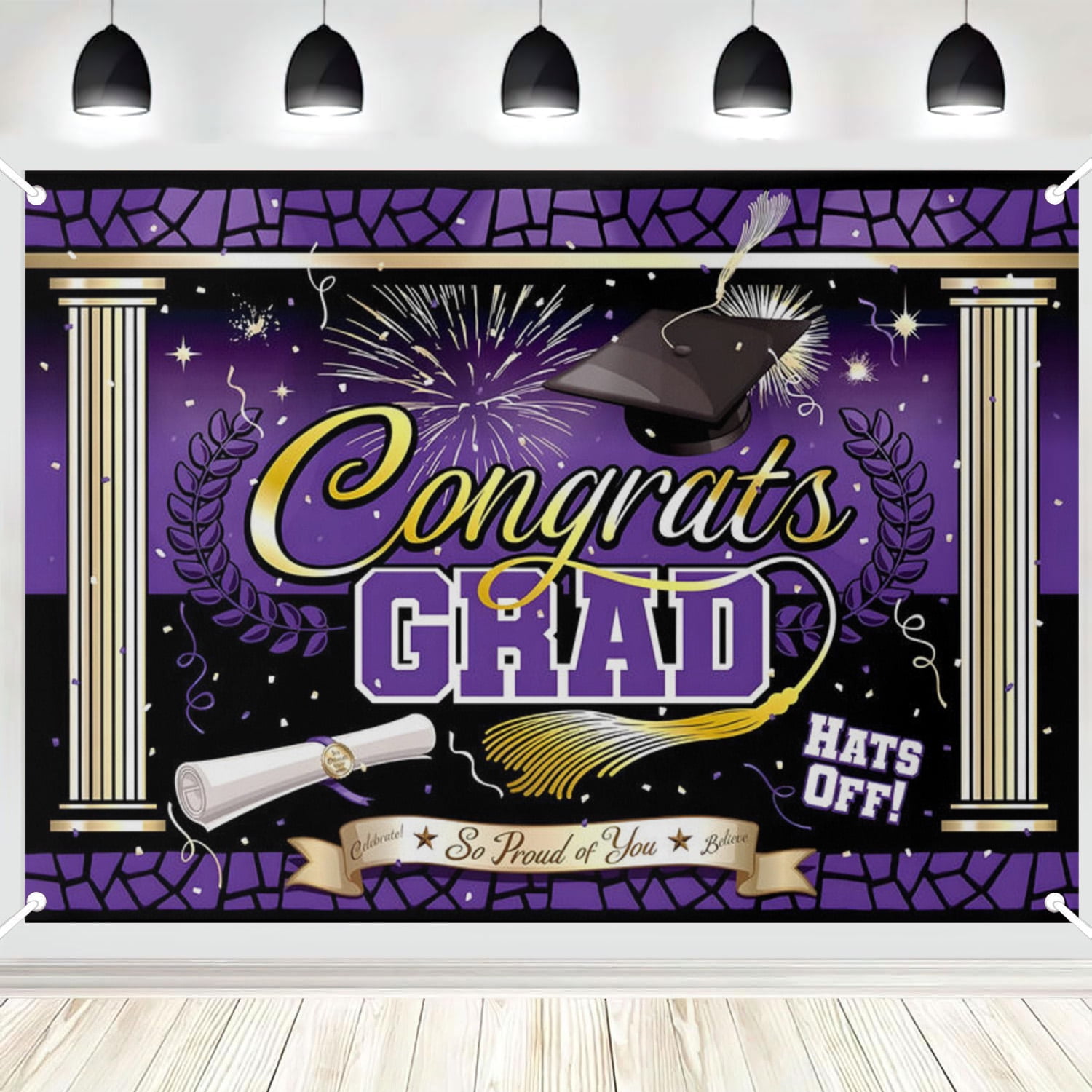 Sweet Happy Class of 2025 Graduation Birthday Backdrop Banner Poster ...