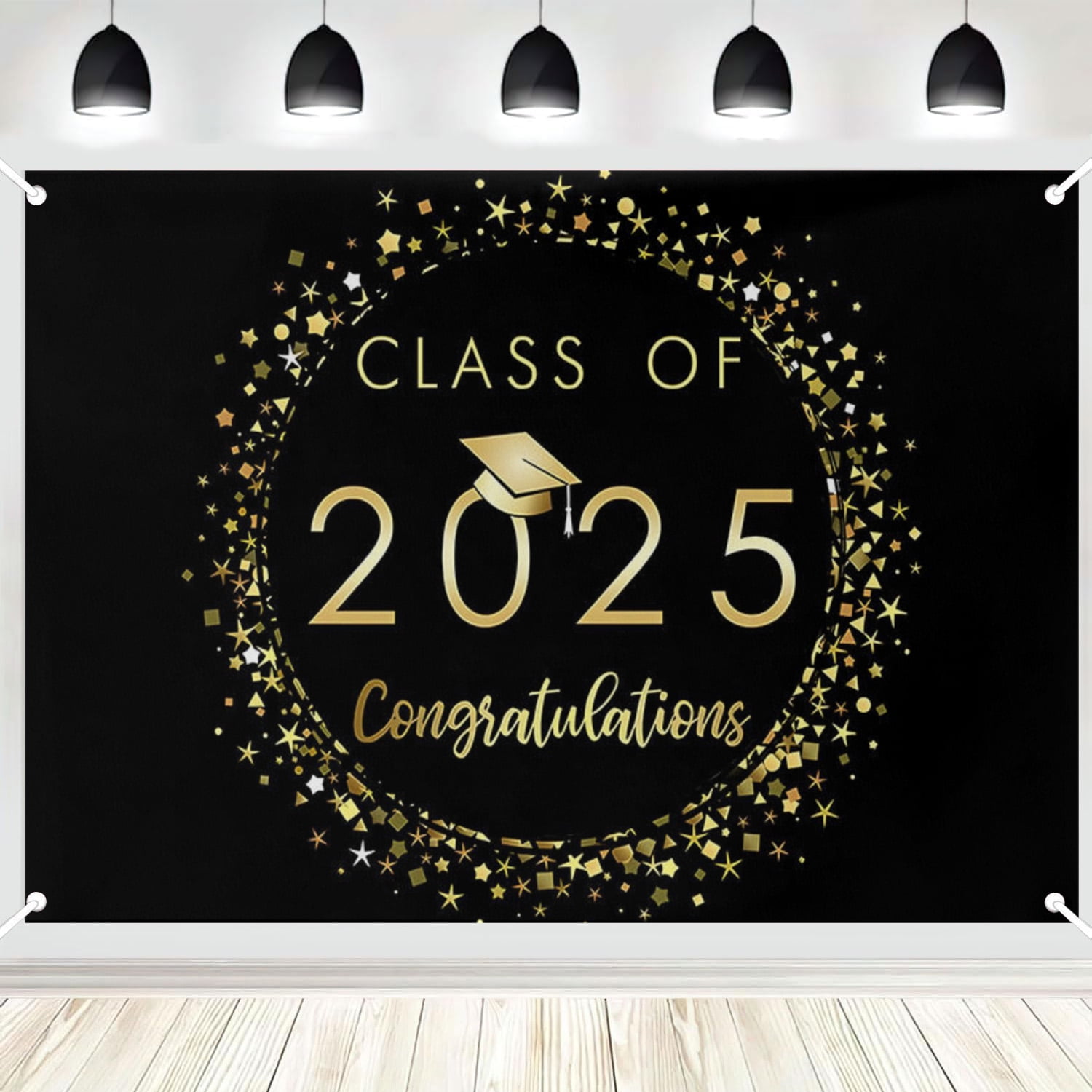 Sweet Happy Class of 2025 Graduation Birthday Backdrop Banner Poster ...
