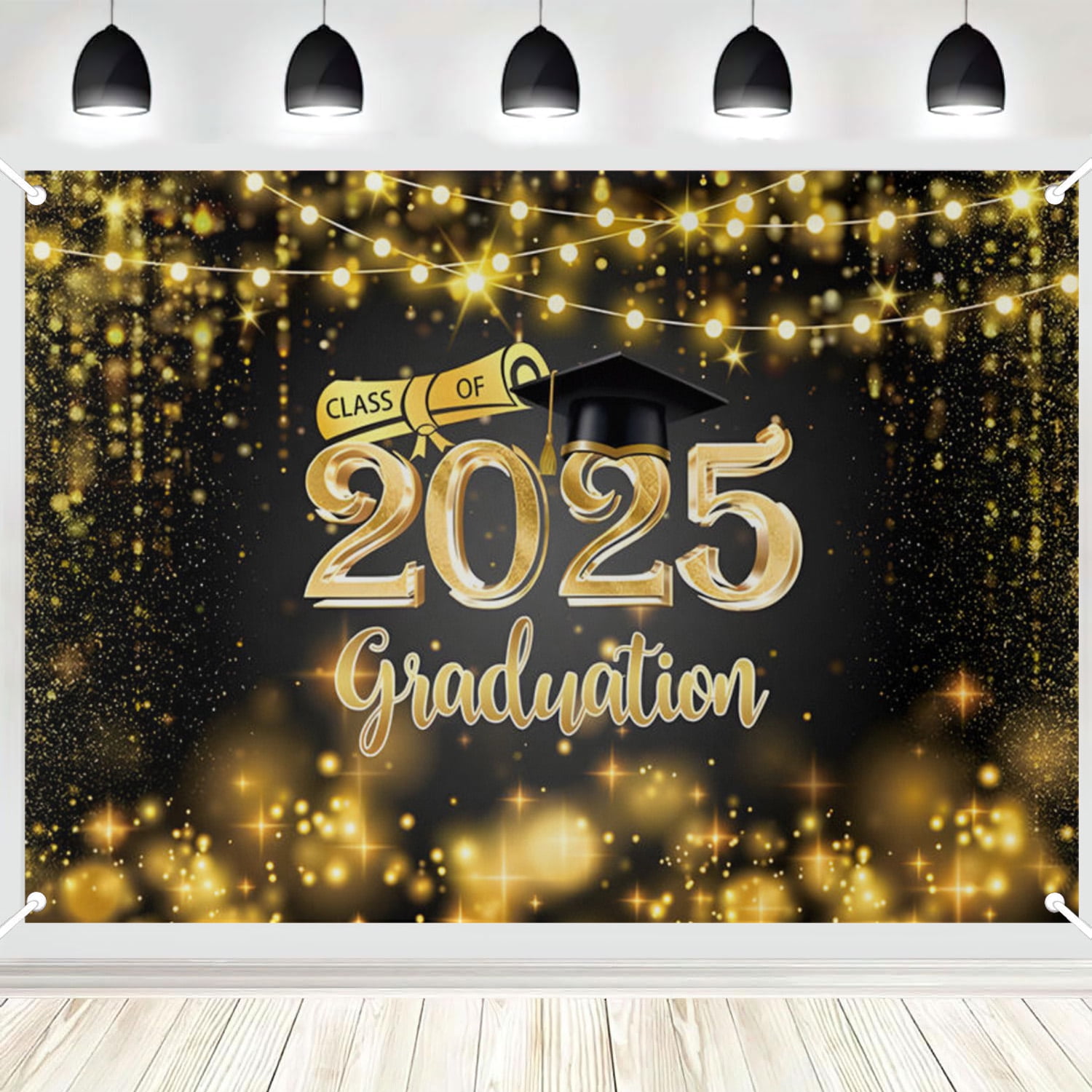 Sweet Happy Class of 2025 Graduation Birthday Backdrop Banner Poster ...