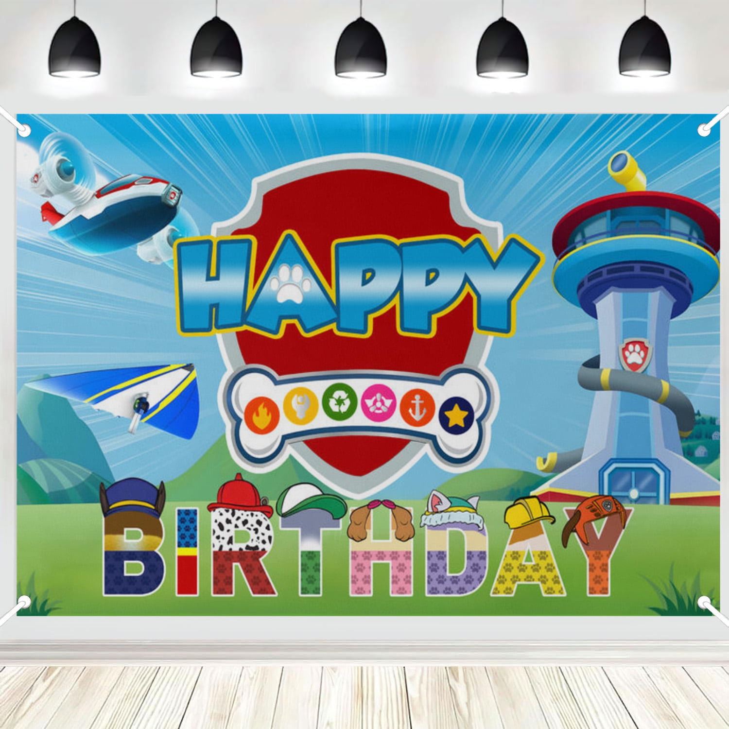 Sweet Happy dog Birthday Backdrop Banner Poster dog Birthday Party ...