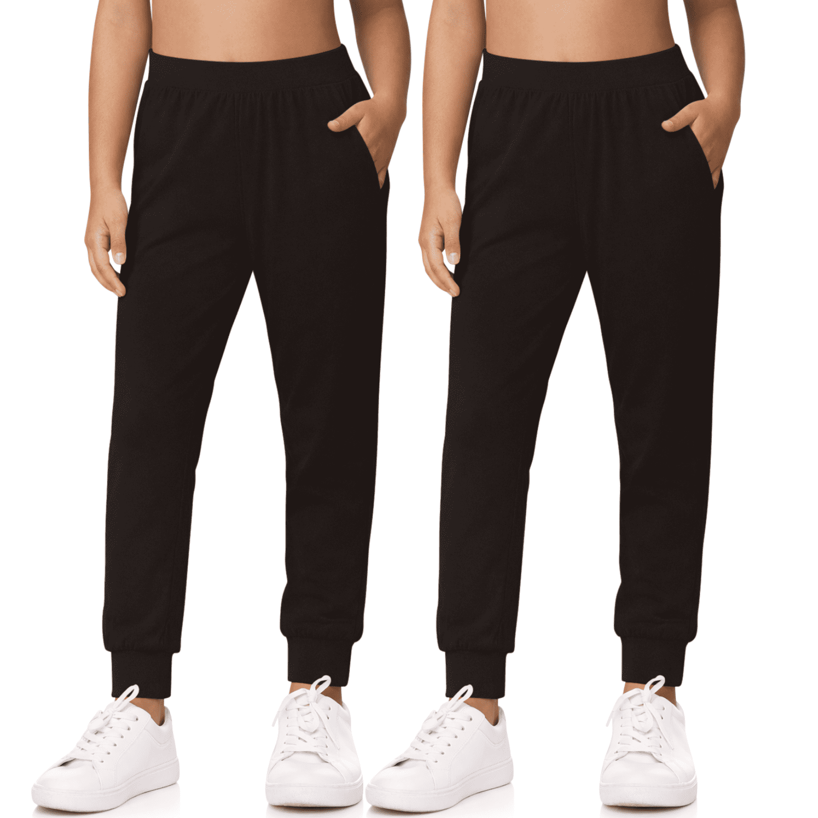 Sweet Hearts 2-Pack Girls Sweatpants- Lightweight Joggers Sweatpants ...