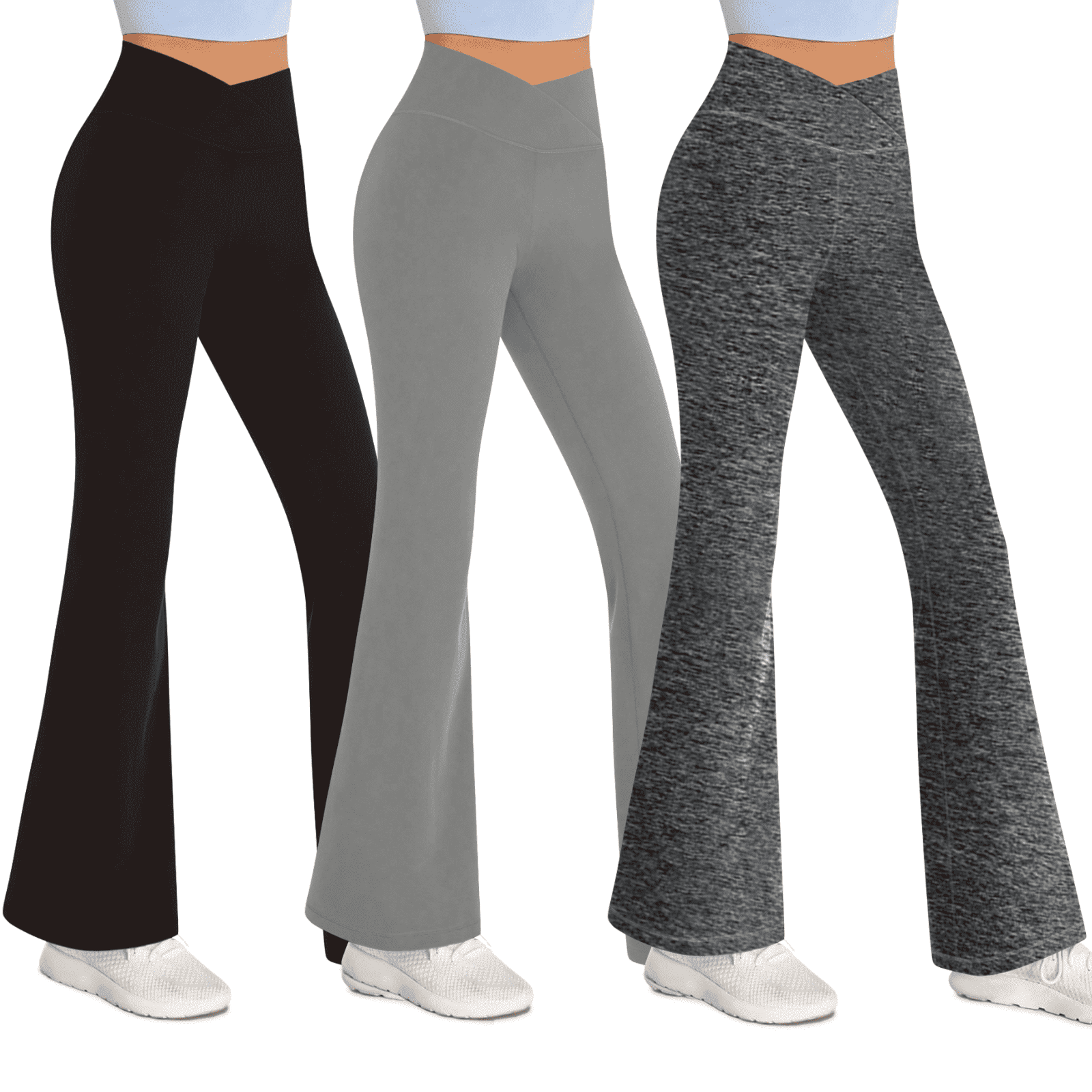 Sweet Hearts Flare Leggings for Women Crossover Yoga Pants High Waist ...