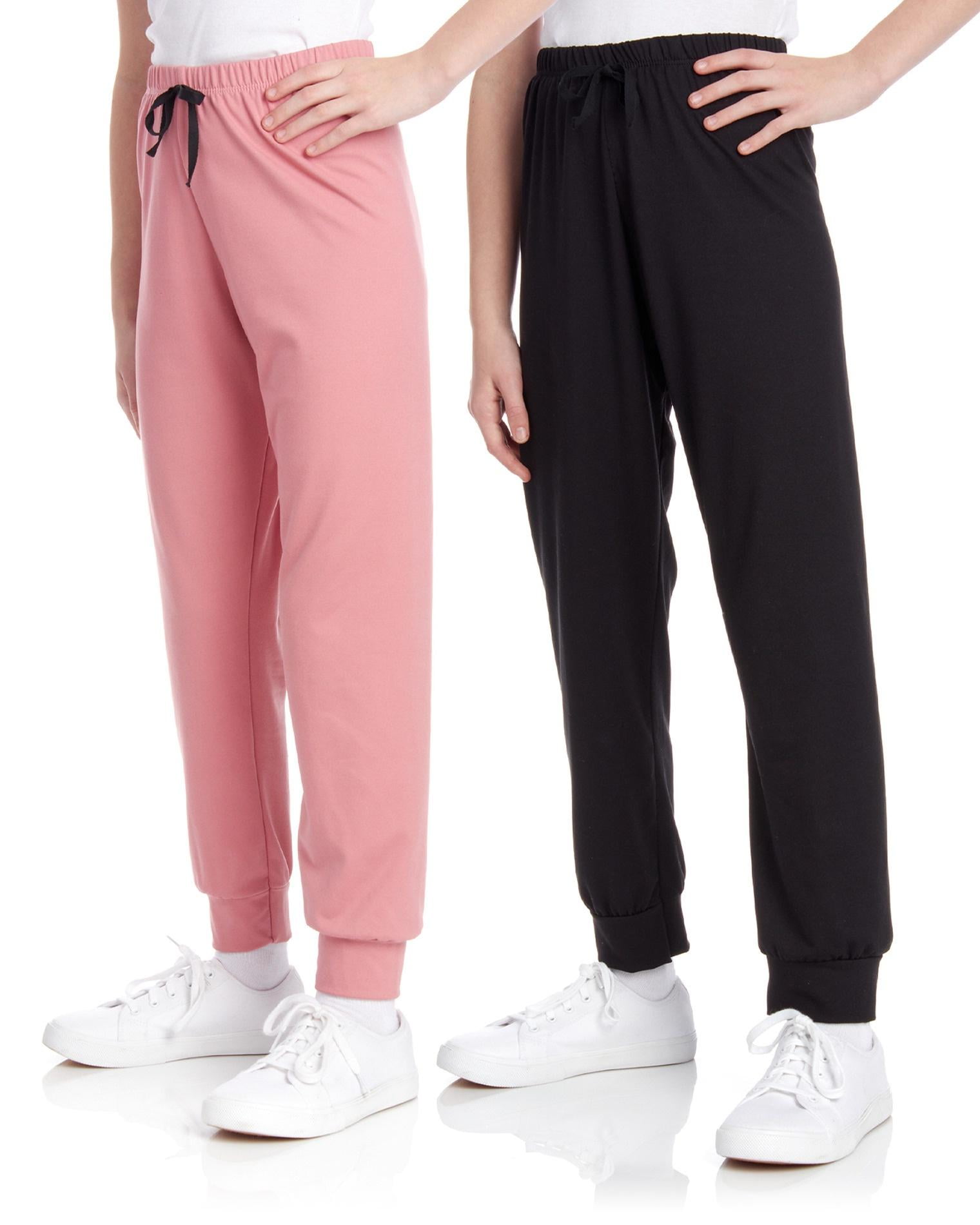 Sweet Hearts Girls' Sweatpants - 2 Pack Super Soft Athletic Performance ...