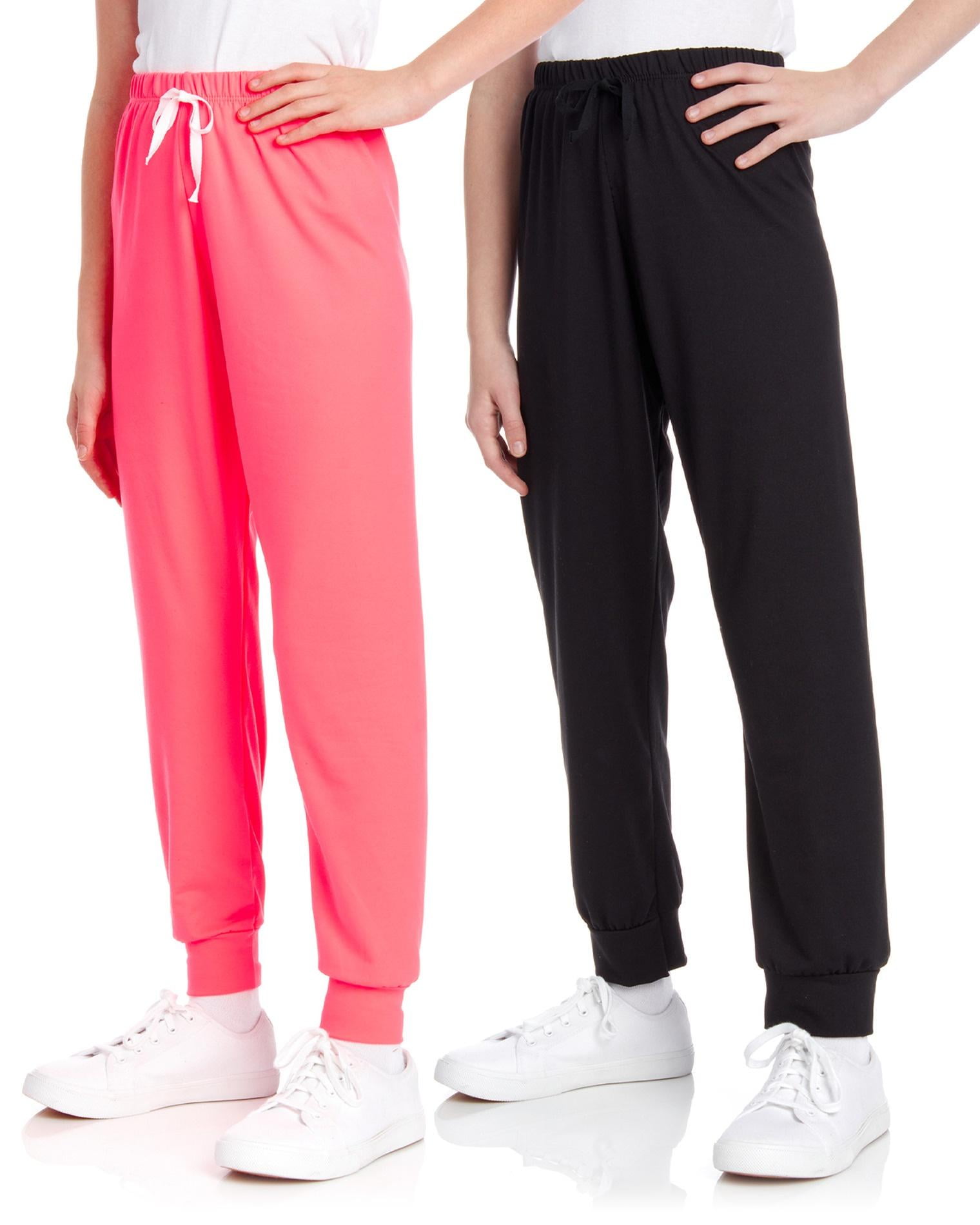 Sweet Hearts Girls' Super Soft Fleece Sweat Jogging Pants - 2 Pack ...