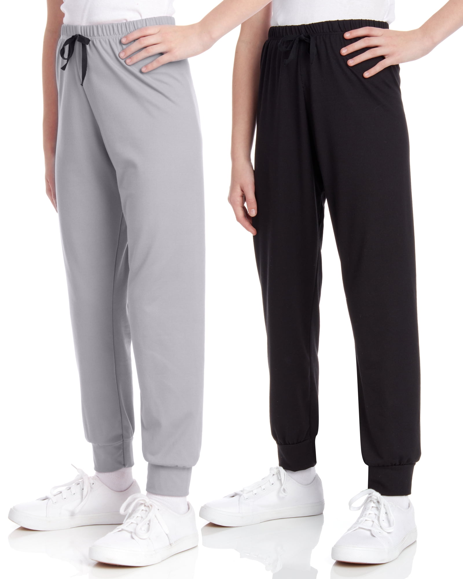 Sweet Hearts Girls' Super Soft Fleece Jogging Sweatpants - 2 Pack ...