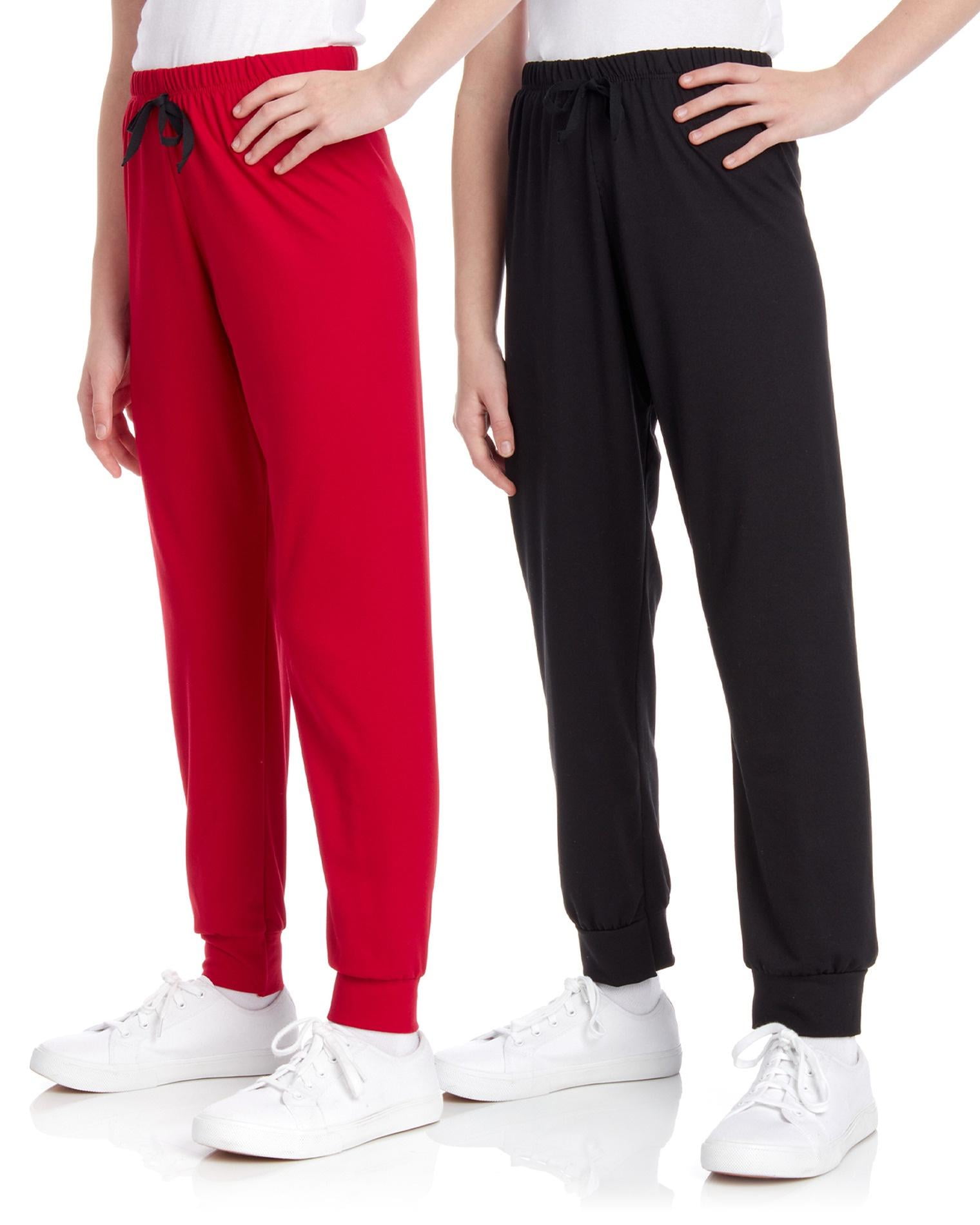 Sweet Hearts Girls' Fleece Sweatpants - 2 Pack Super Soft Athletic ...
