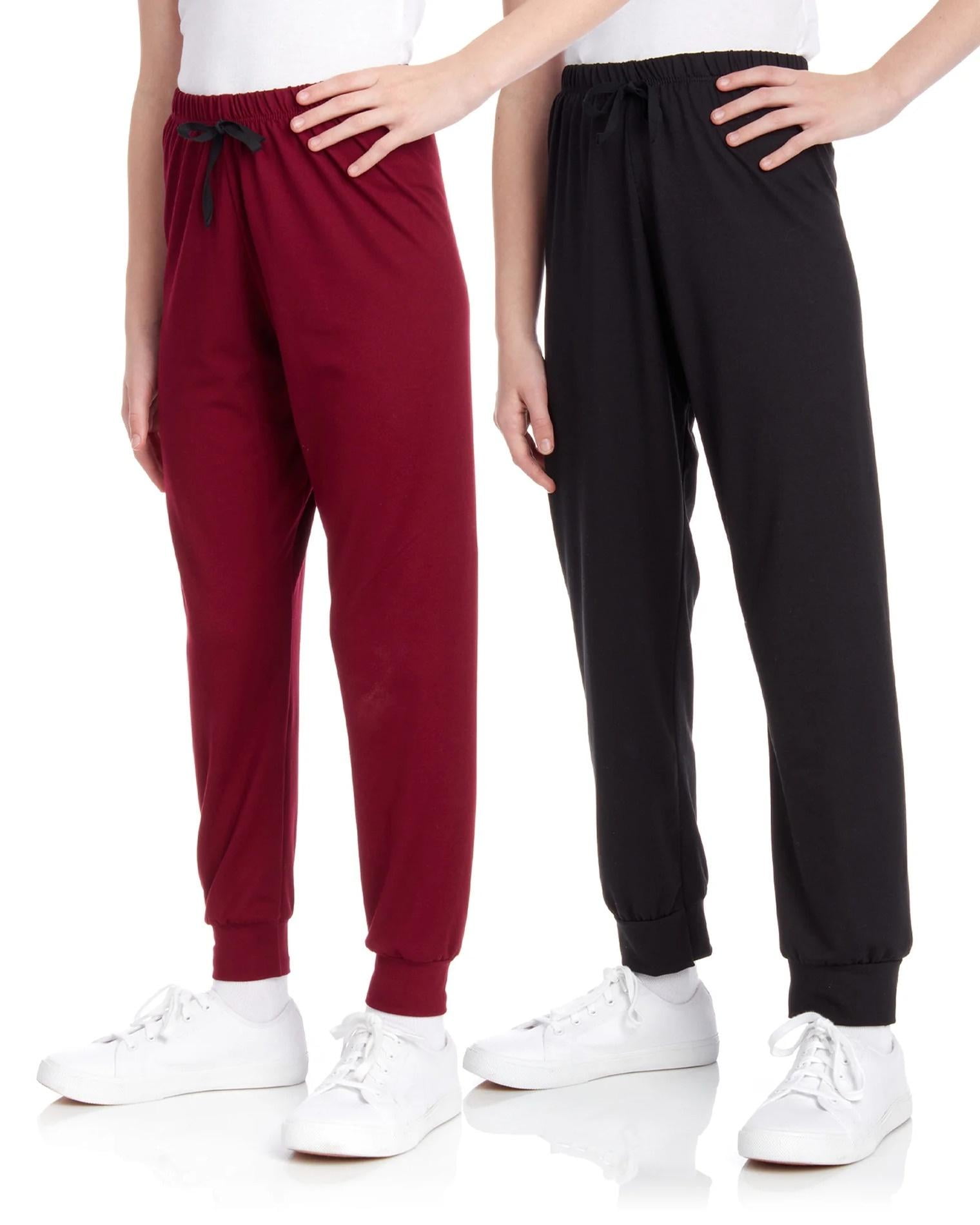 Sweet Hearts Girls' Fleece Sweatpants - 2 Pack Soft Athletic Jogging ...