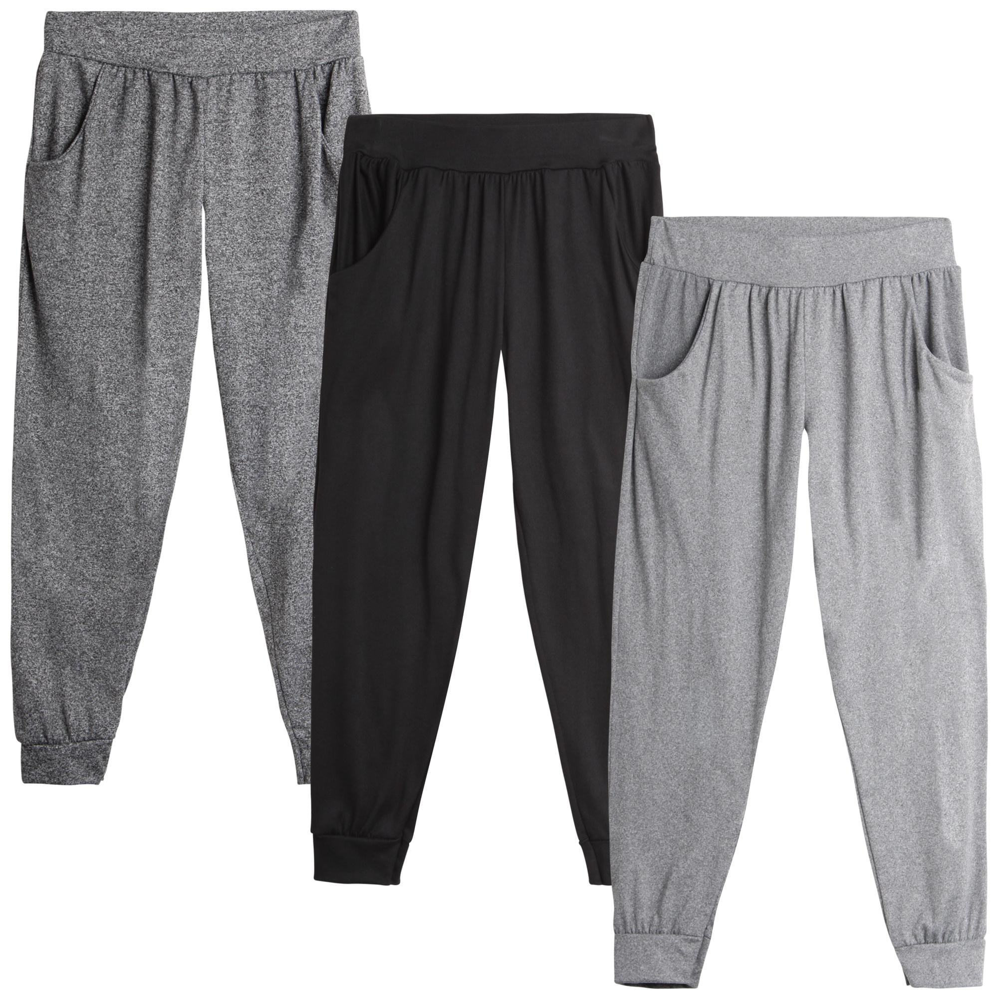 Sweet Hearts Girls' Sweatpants - 3 Pack Performance Jogger Pants with ...