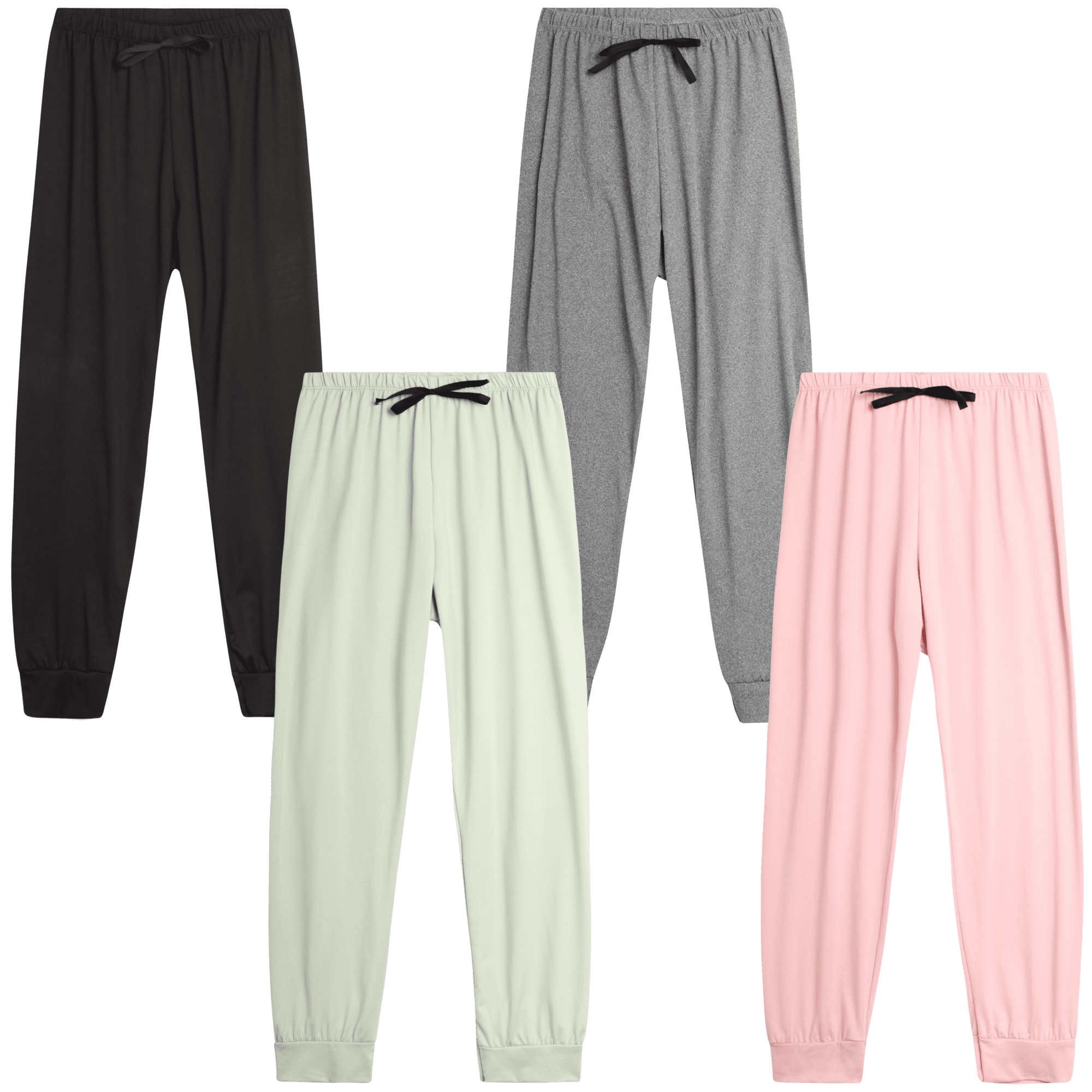 Sweet Hearts Girls' Sweatpants - 4 Pack Super Soft Athletic Performance ...