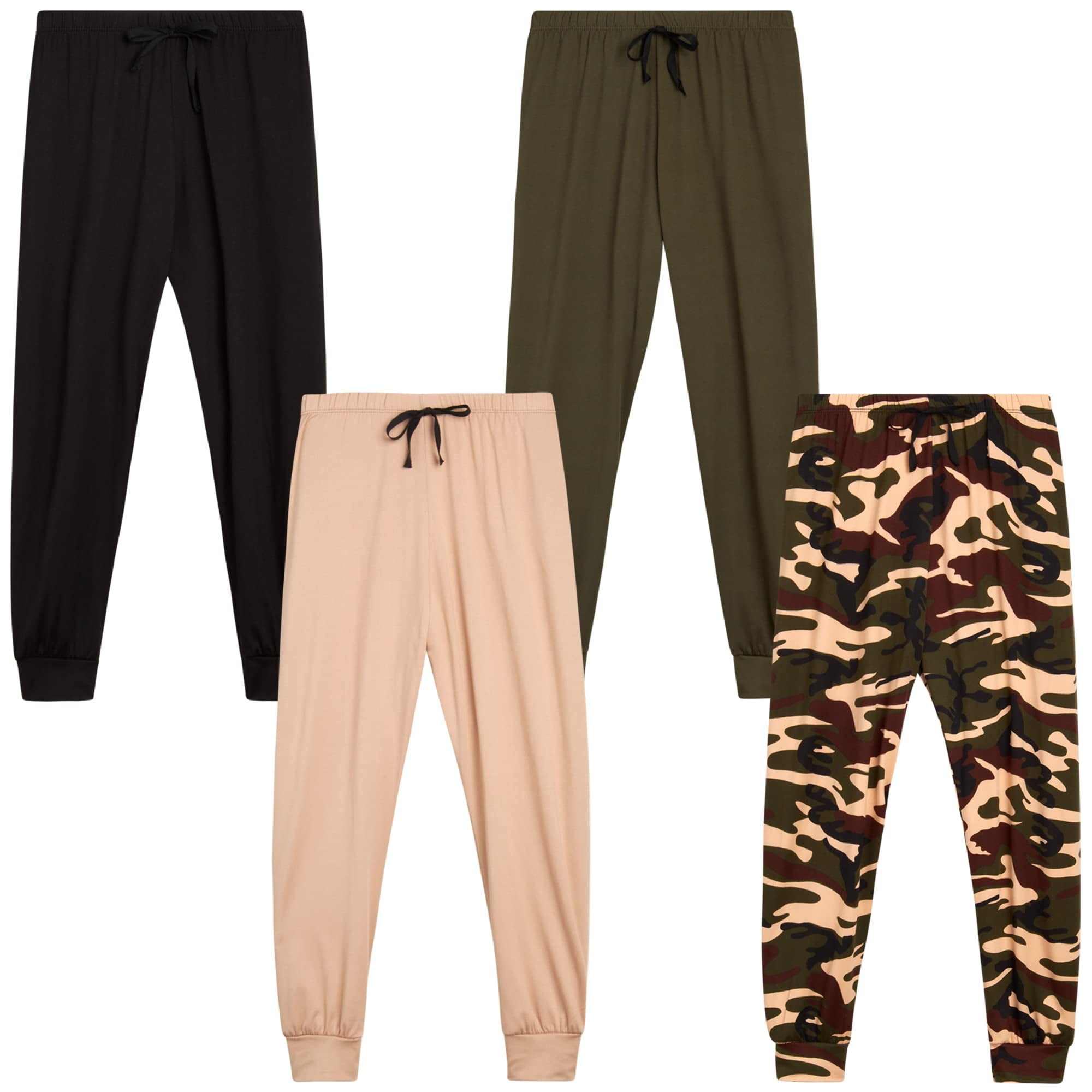 Sweet Hearts Girls' Sweatpants - 4 Pack Super Soft Athletic Performance ...