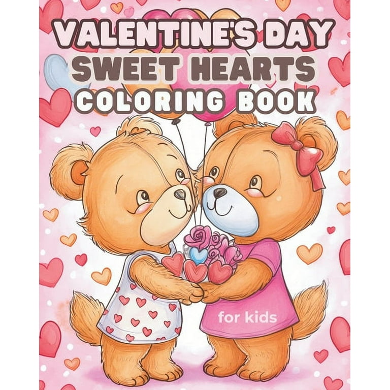 candy hearts coloring book