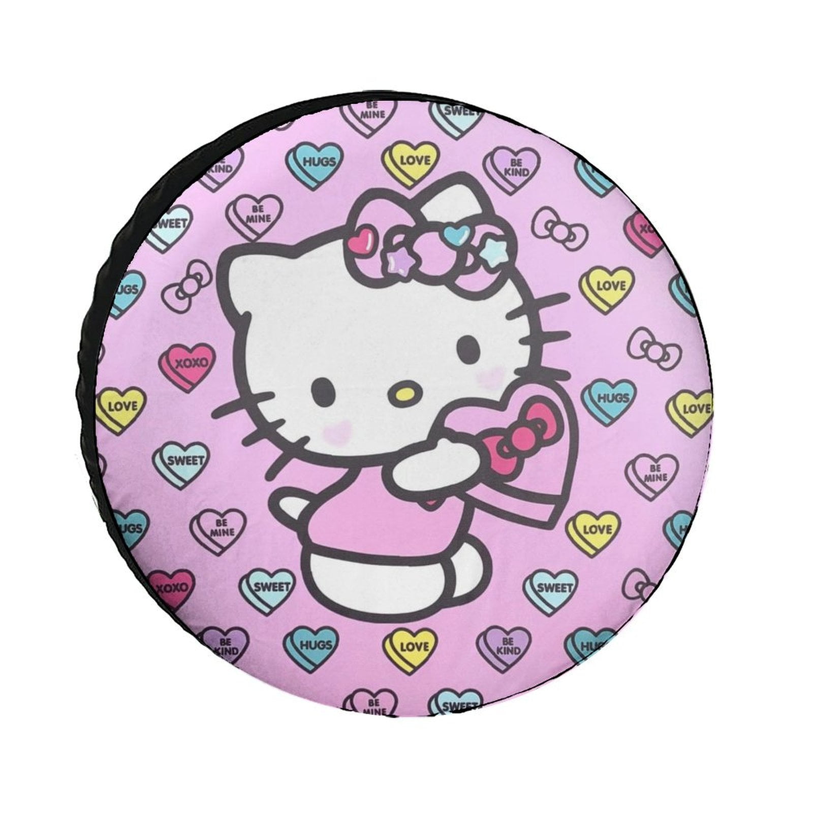 Sweet Hello Kitty Waterproof Oxford Tire Covers, Spare Wheel Automotive ...