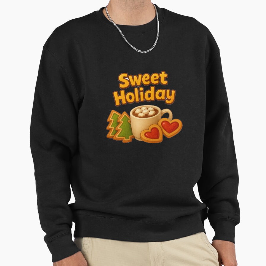 Sweet Holiday Cozy Cocoa And Cookies Retro Vintage Funny Graphic ...