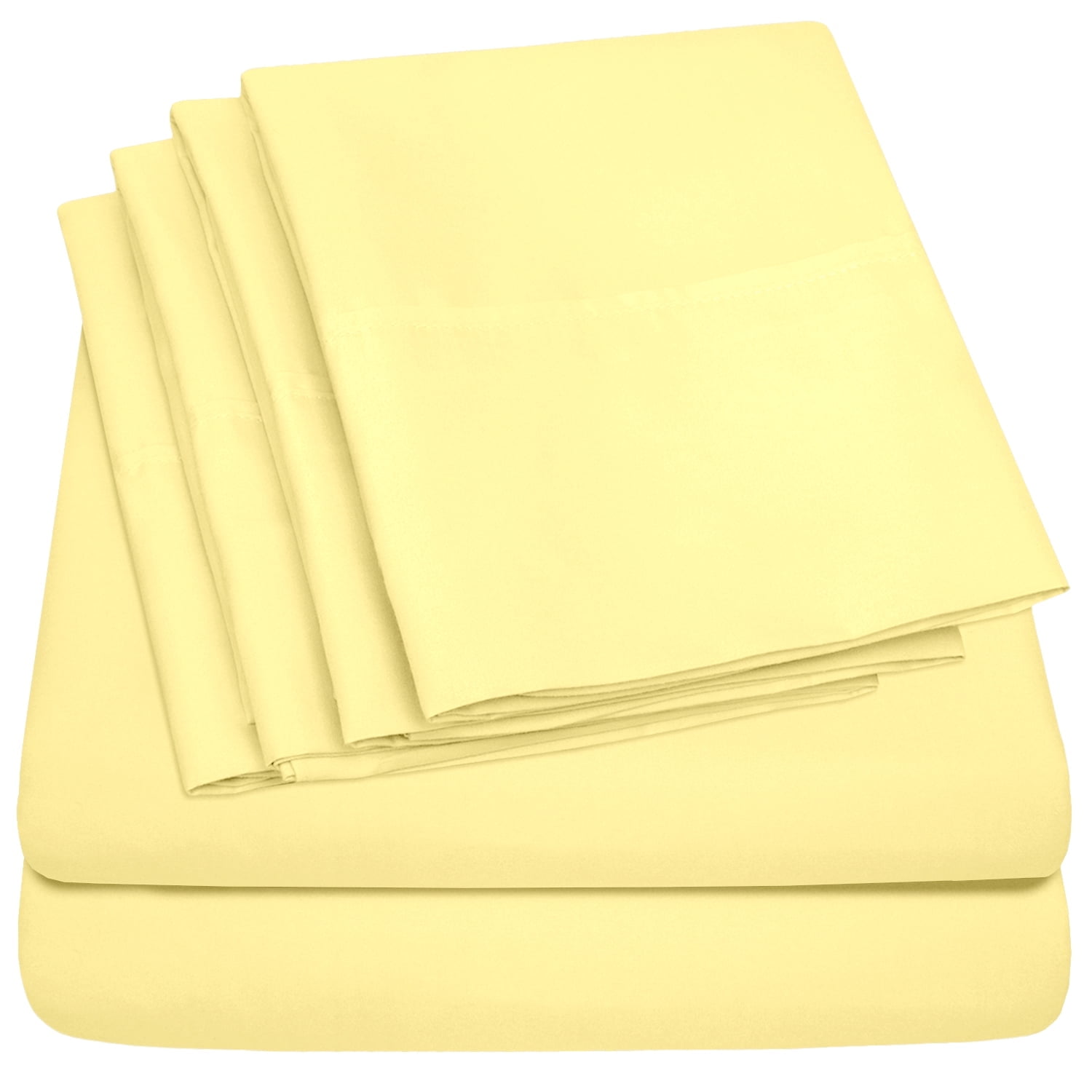 Sweet Home Collection 1500 Series 6 Piece Ultra Soft Microfiber Sheet ...