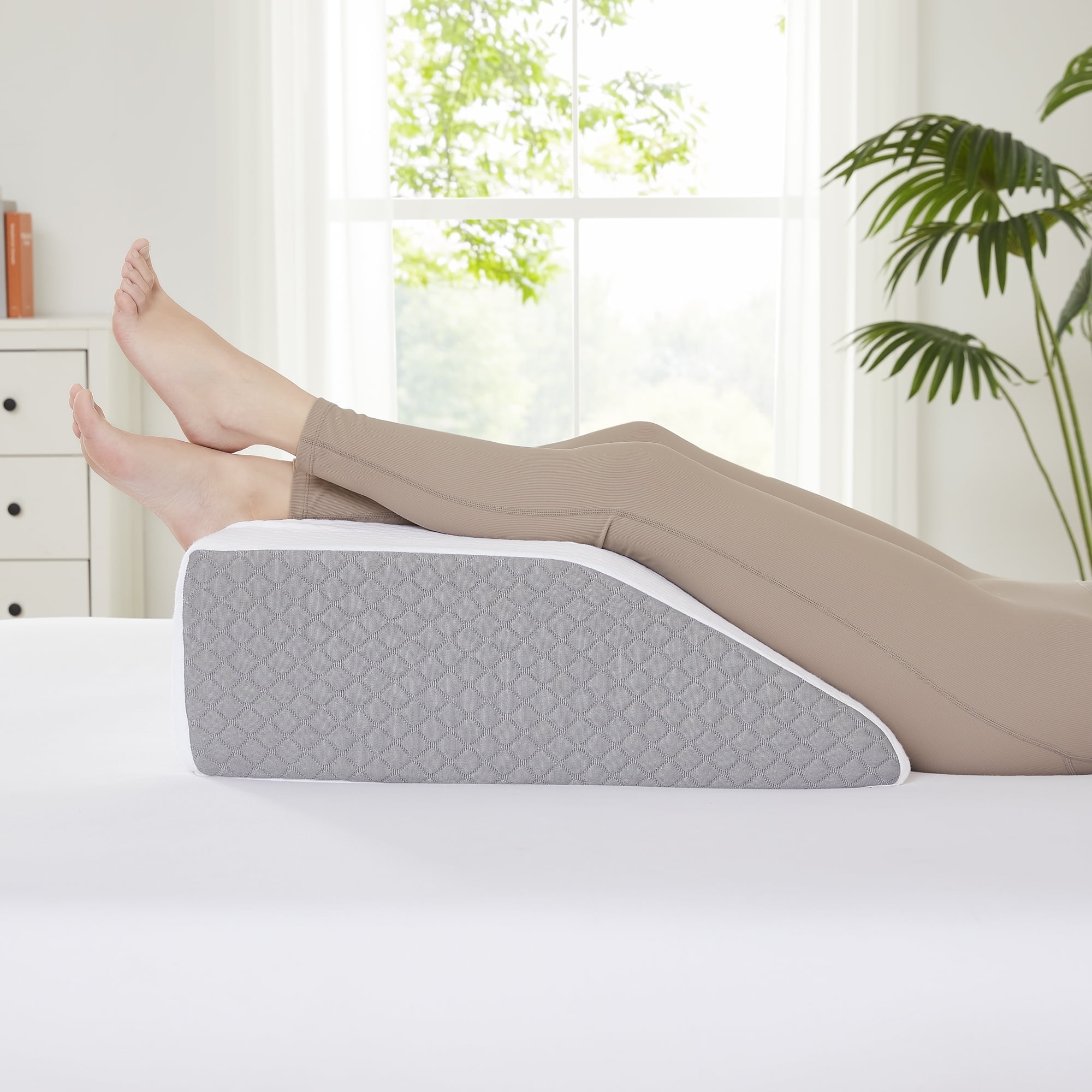 Sweet Home Collection Leg Elevated Support Wedge Pillow with High ...