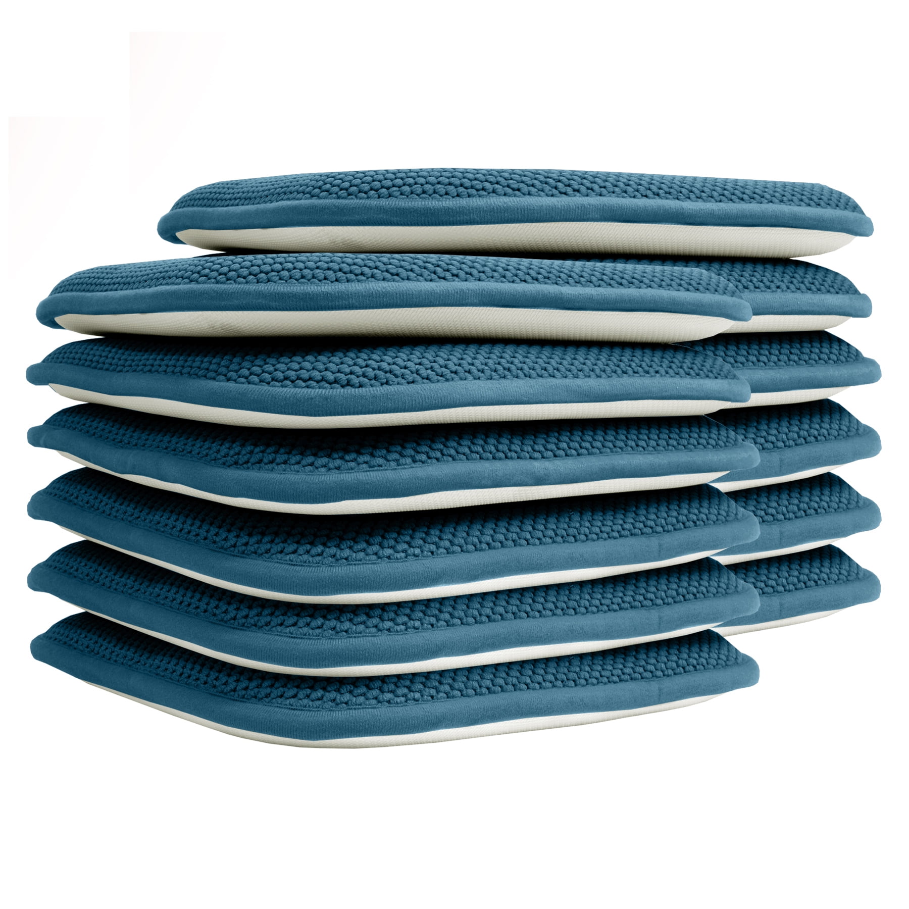 Sweet Home Collection Memory Foam Honeycomb Non-Slip Back 16" x 16 ...