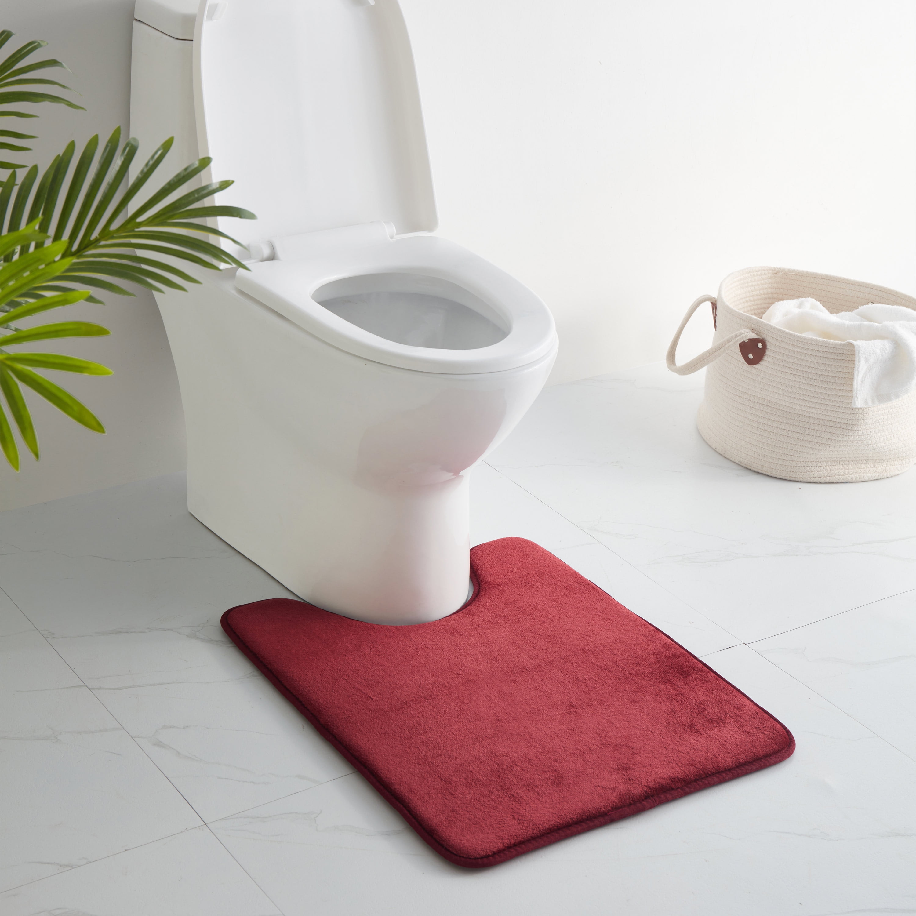 Sweet Home Collection Memory Foam No Slip Back Contour Bath Mat Rug 20 ...